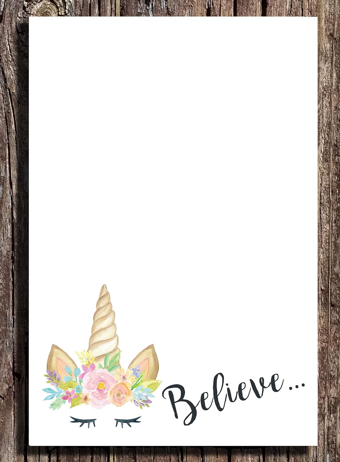 Amazon.com : Unicorn Notepad Set of 2-50 Sheets Each, 100 Sheets Total ...