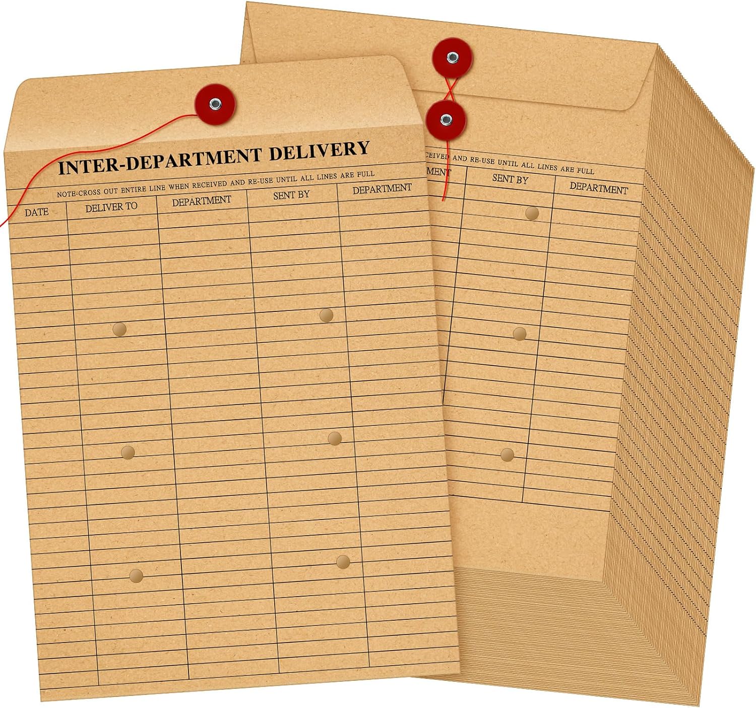 Amazon.com : Motiskyy 200 Pcs Interoffice Envelopes 10" x 13" Print ...