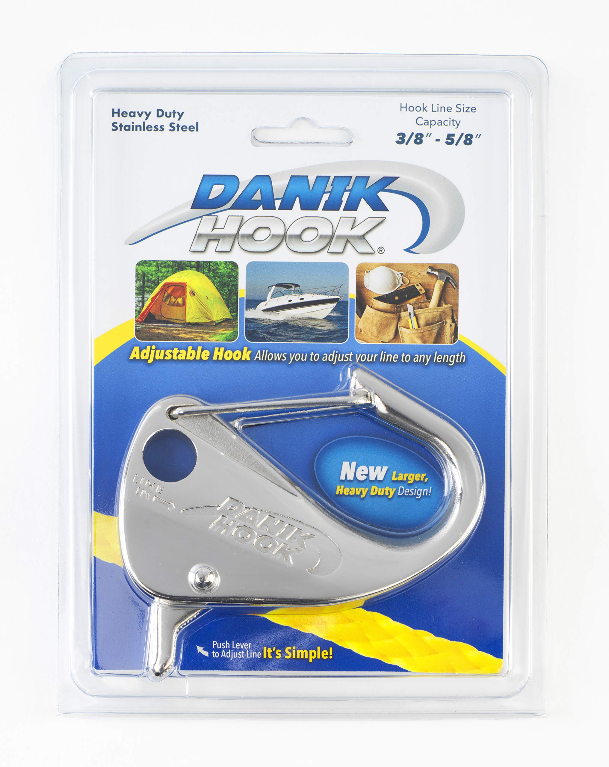 Snapklik.com : Danik Hook Heavy-Duty Stainless Steel Adjustable Anchor Hook Quick Release ...