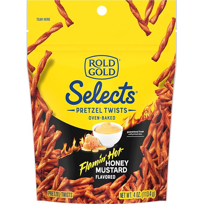 Amazon.com : Rold Gold Selects, Flamin Hot Honey Mustard Pretzel Twists ...