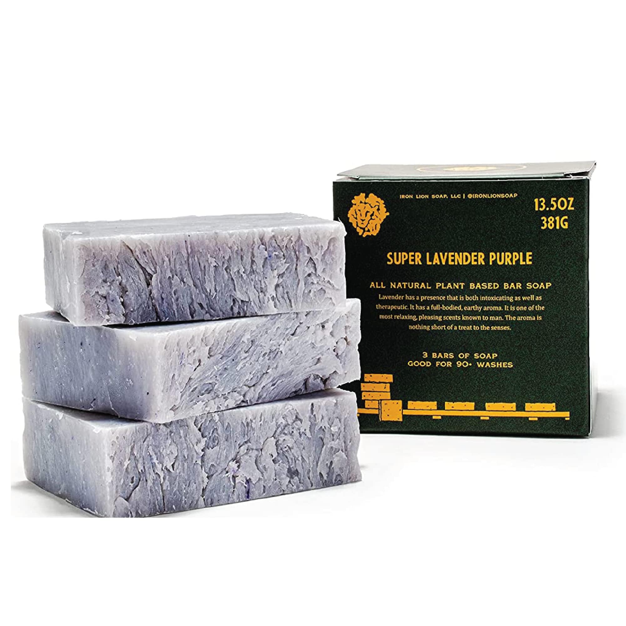 Amazon.com : Iron Lion Soap - Lavender Organic Soap Bar - Made in USA ...