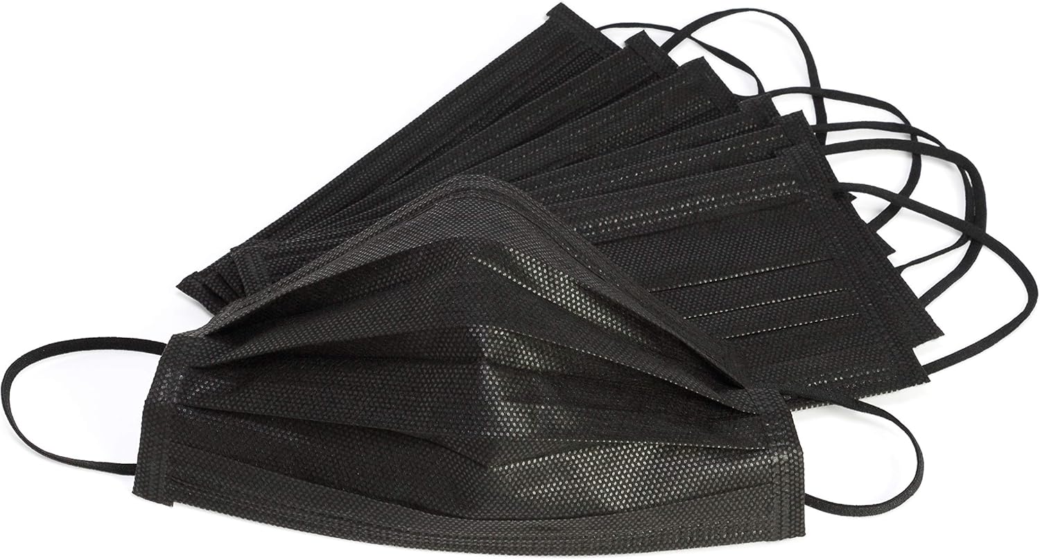 Merrimen Disposable Mask, 50 Count 3 Ply Disposable Earloop Face Masks ...