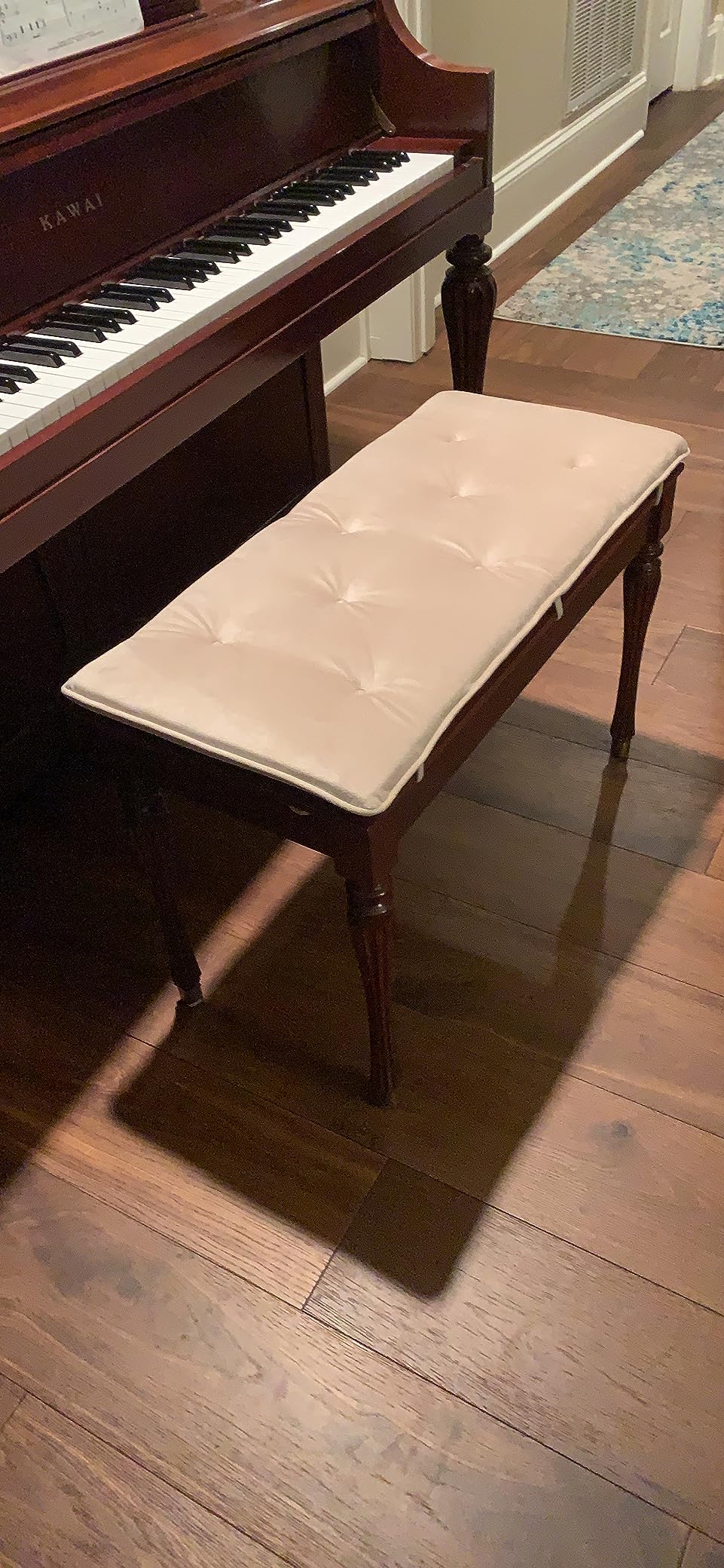 Amazon.com: Piano Bench Pad by Jansen, 14 inch X 28 inch, Antique Gold ...