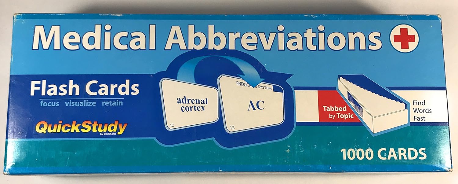 Buy Medical Abbreviations Flash Cards Book Online at Low Prices in ...