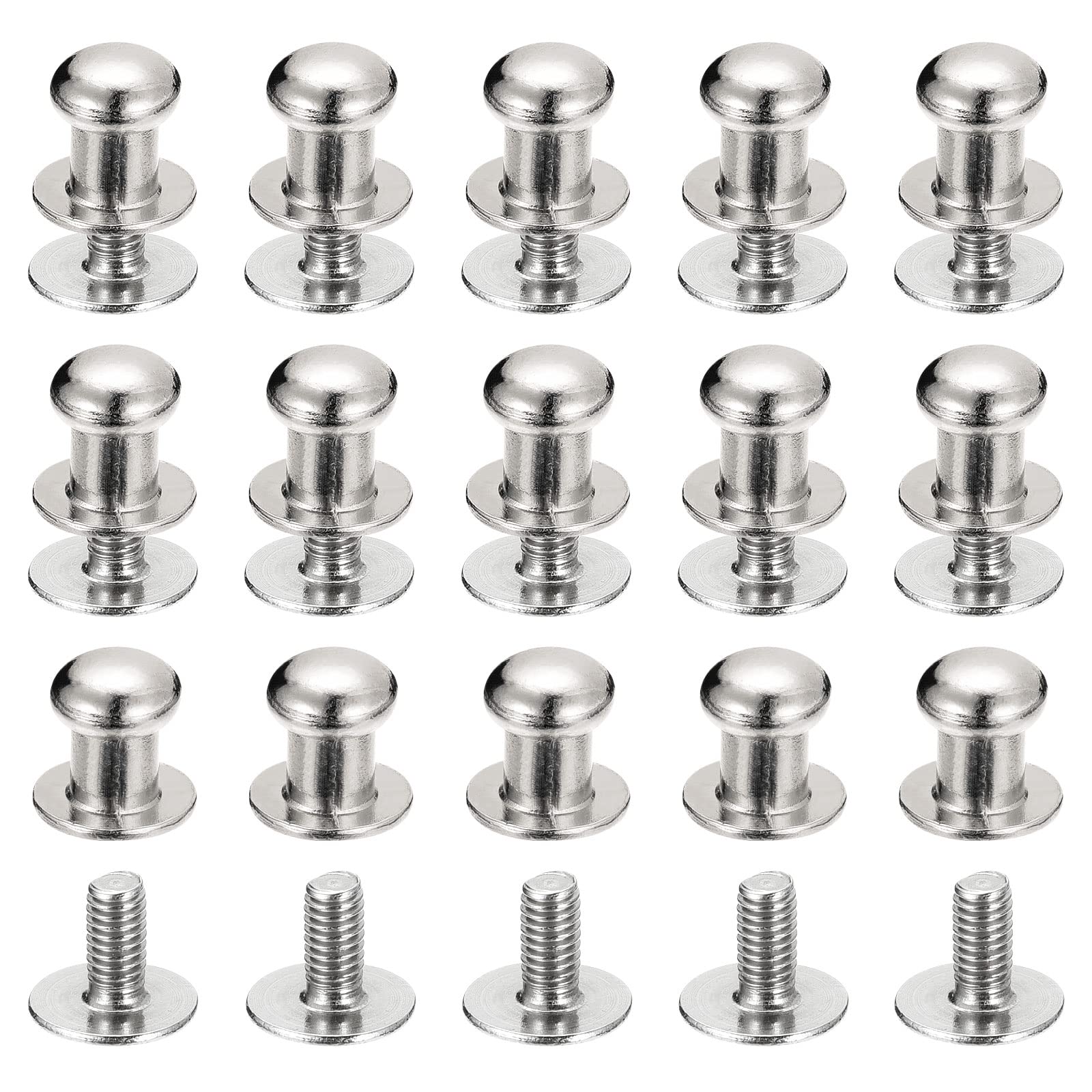 Amazon.com: uxcell 6mm Ball Head Stud Rivets Screw Back, 15Pack Round ...