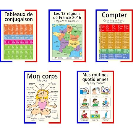 A3 French poster pack teaching aid / classroom resources, containing ...