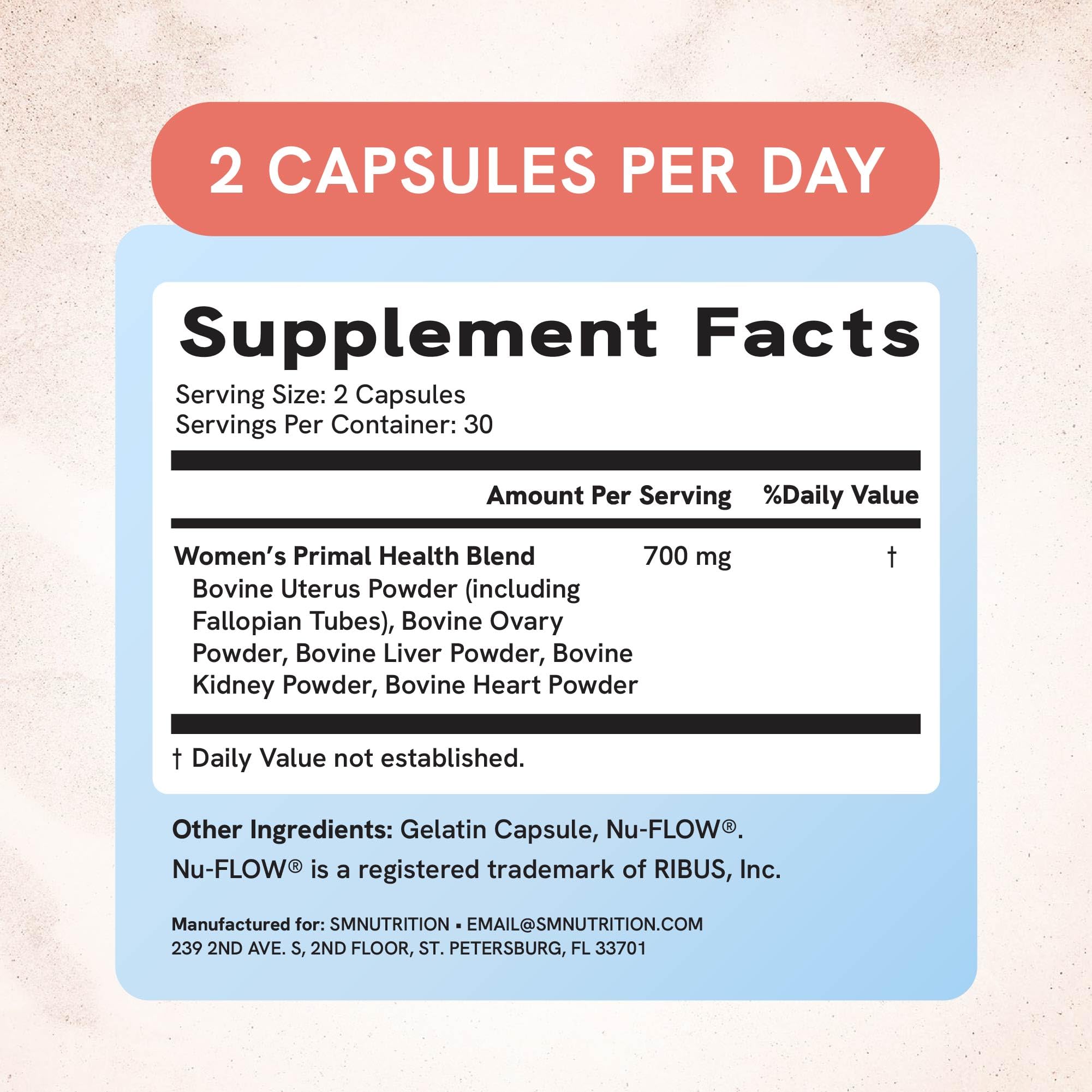 Snapklik.com : Beef Organ Supplement For Women Uterus, Ovary, Liver ...