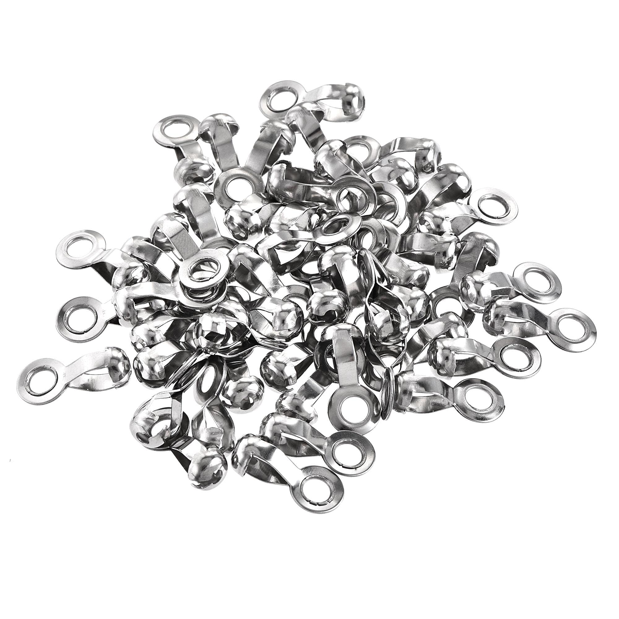 Amazon.com: uxcell Ball Chain Connector, 6mm 6.5mm Pull Loop Crimp Link ...