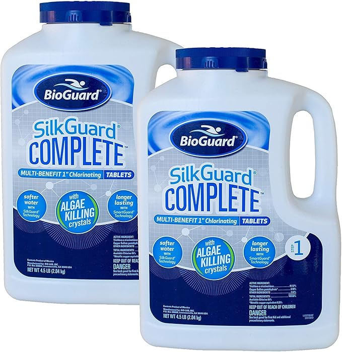 Amazon.com : BioGuard SilkGuard Complete 1” Chlorinating Tablets, 4.5 ...
