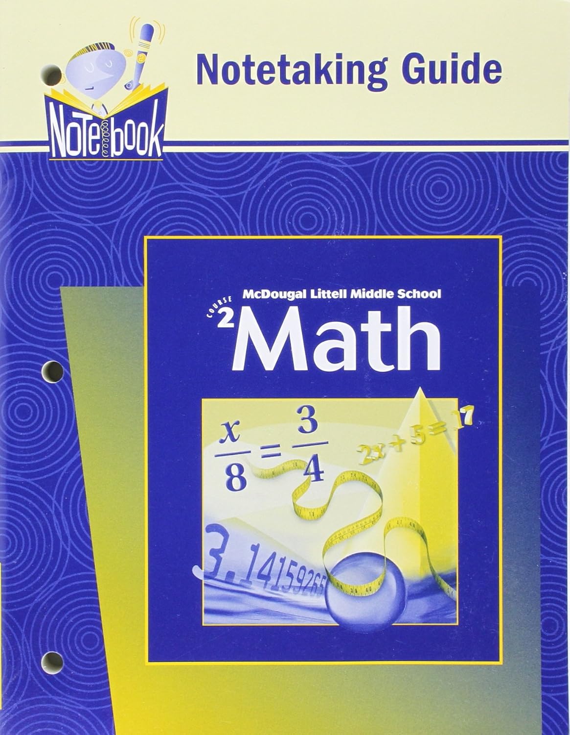McDougal Littell Middle School Math, Course 2: Notetaking Guide ...