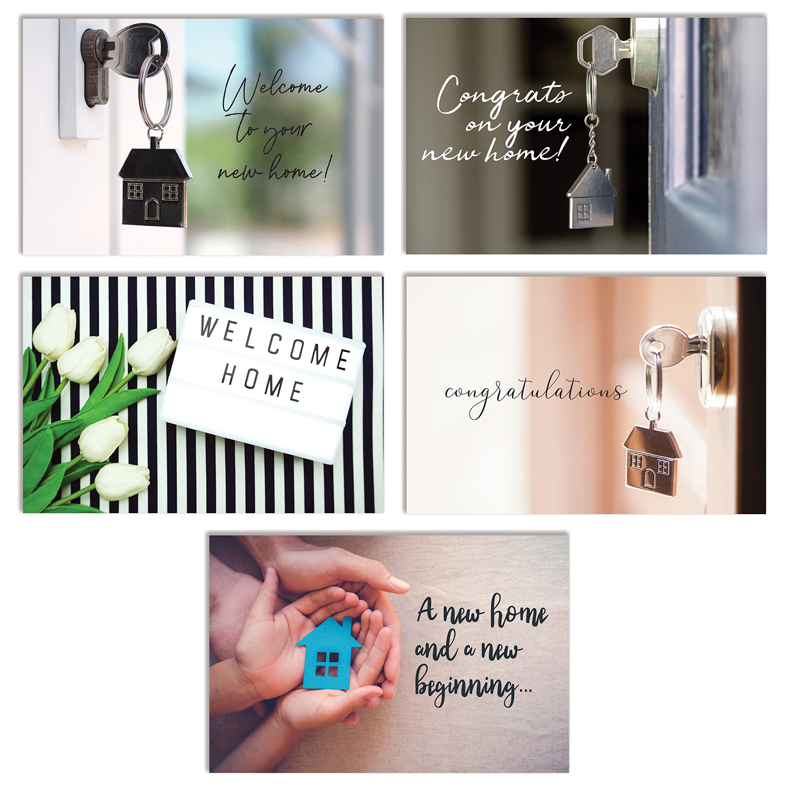 Amazon.com : Better Office Products 25 Pack New Home Cards with ...