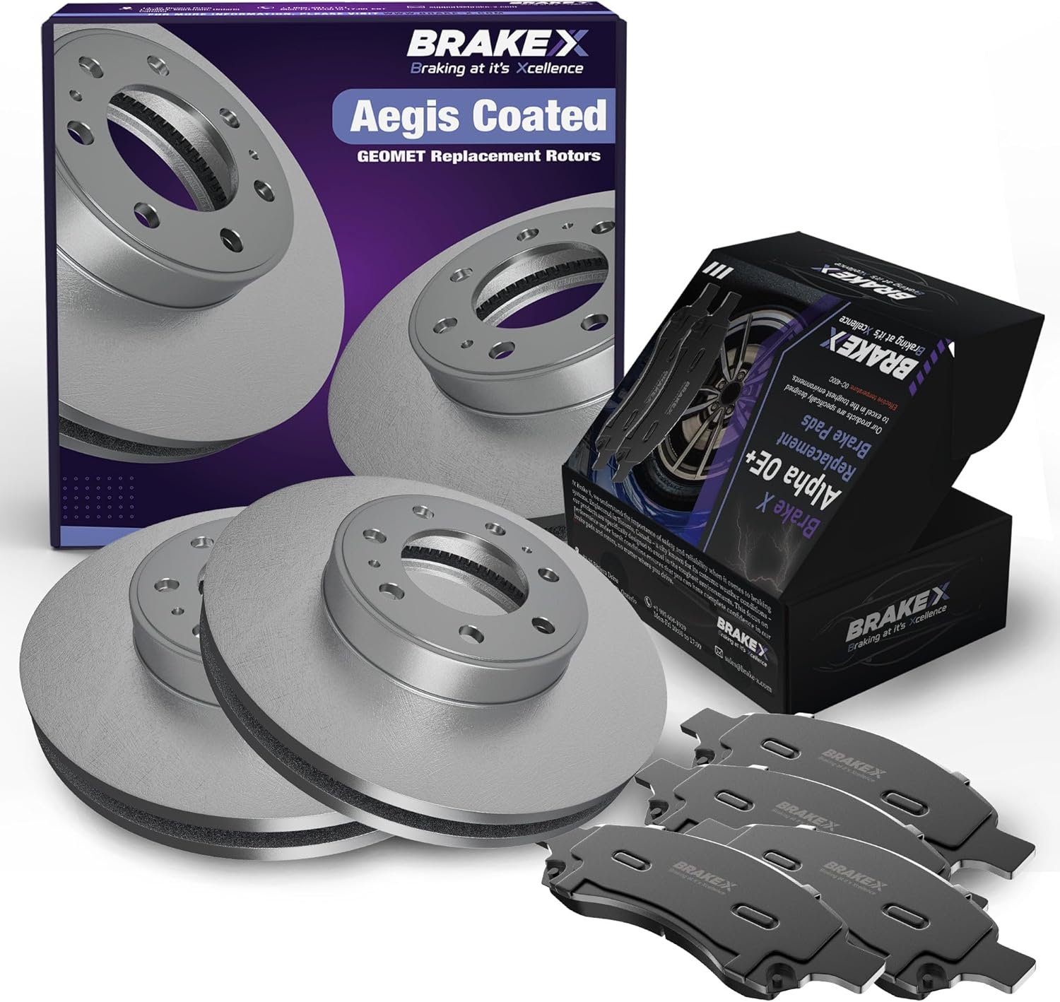 Amazon.com: Brake X Rear Brake Pads and Rotors Kit replacement for 2011-2020 Jeep Grand Cherokee ...