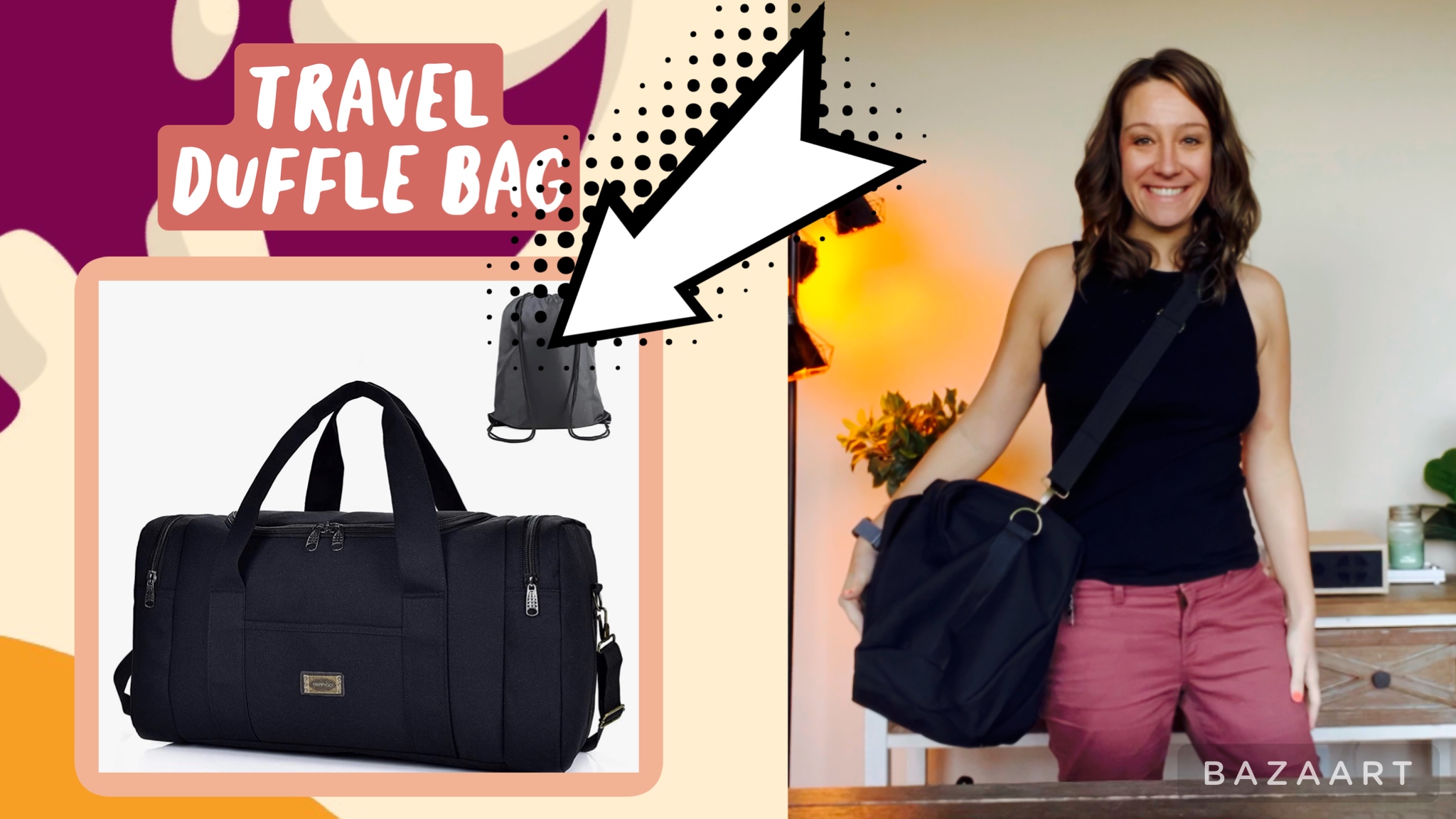 Watch Travel canvas bag on Amazon Live