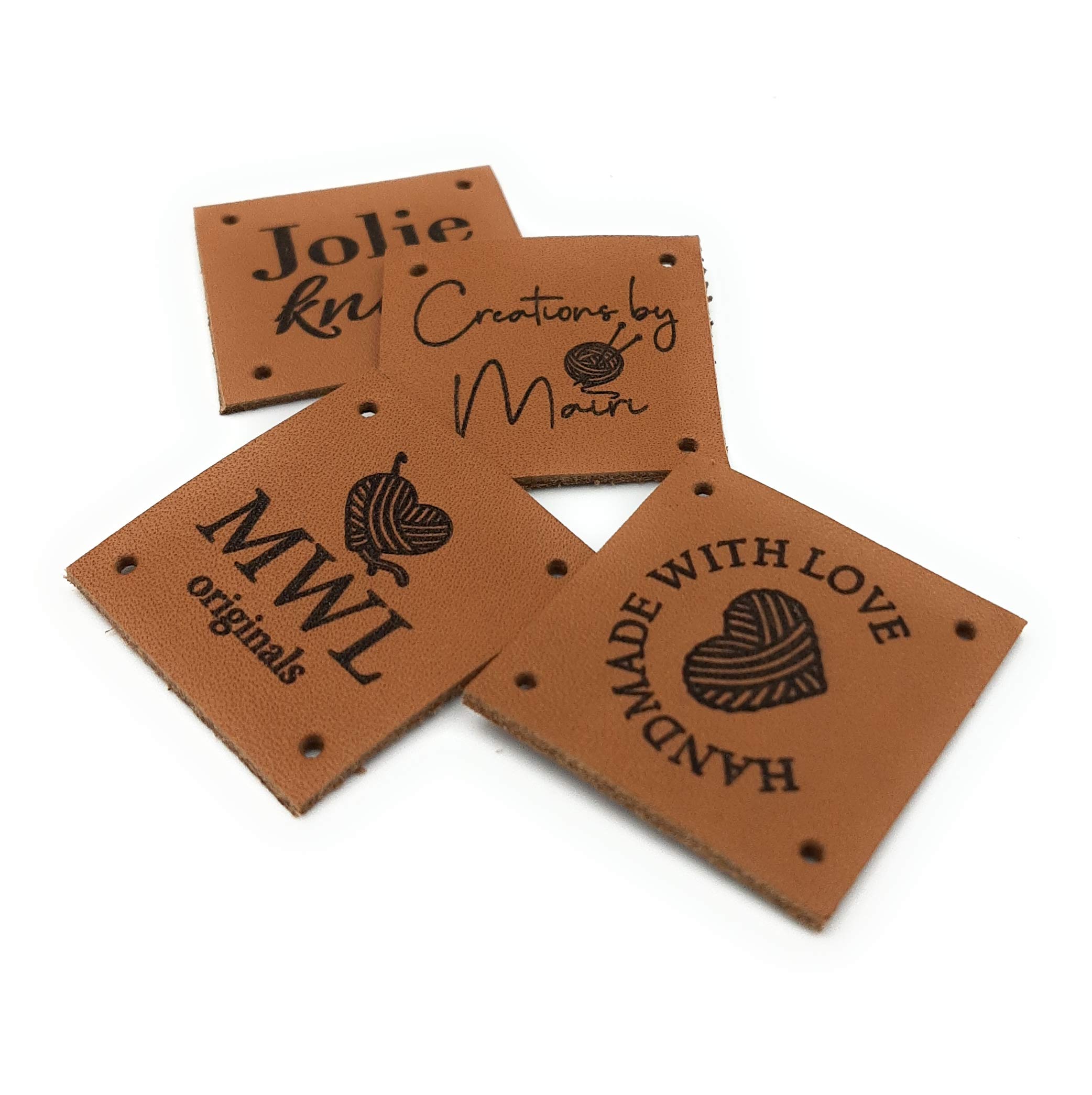 Logo Leather Labels Custom Labels Personalized Leather Labels Care ...