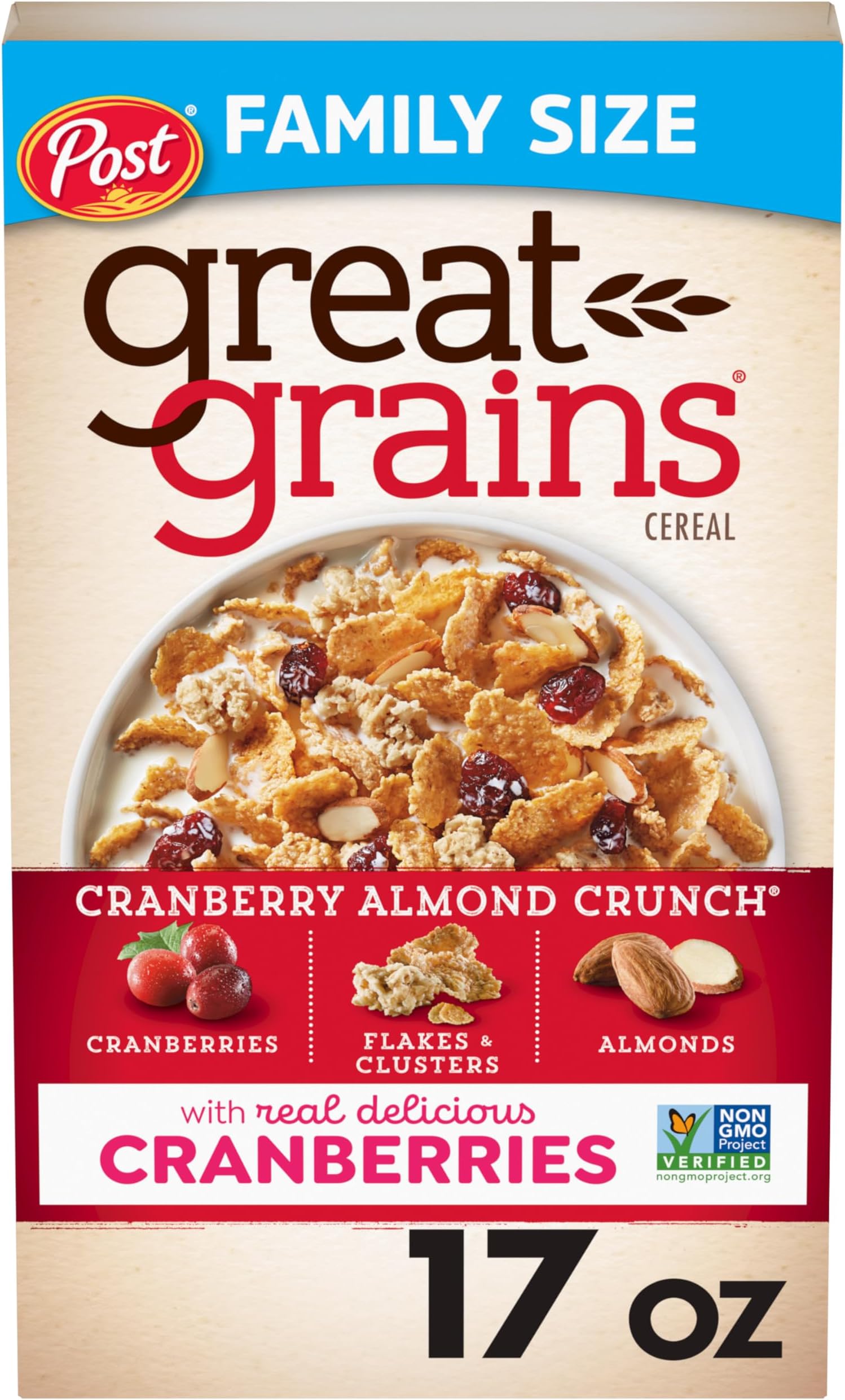 Amazon.com: Post Great Grains Crunchy Pecans Whole Grain Cereal 16 oz. Box