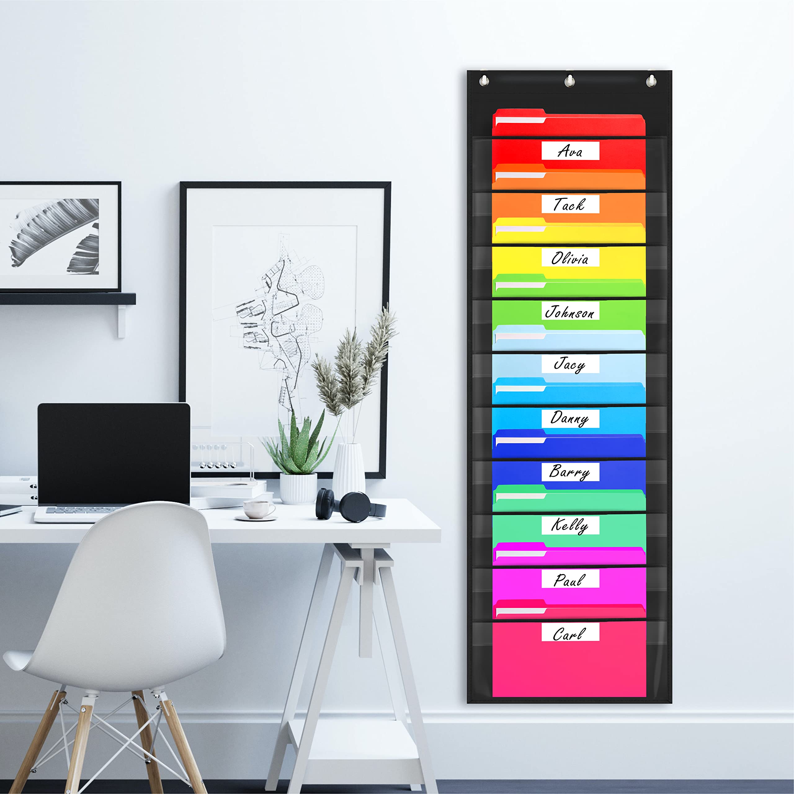 Snapklik.com : Storage Pocket Chart,Heavy Duty Wall File Organization ...