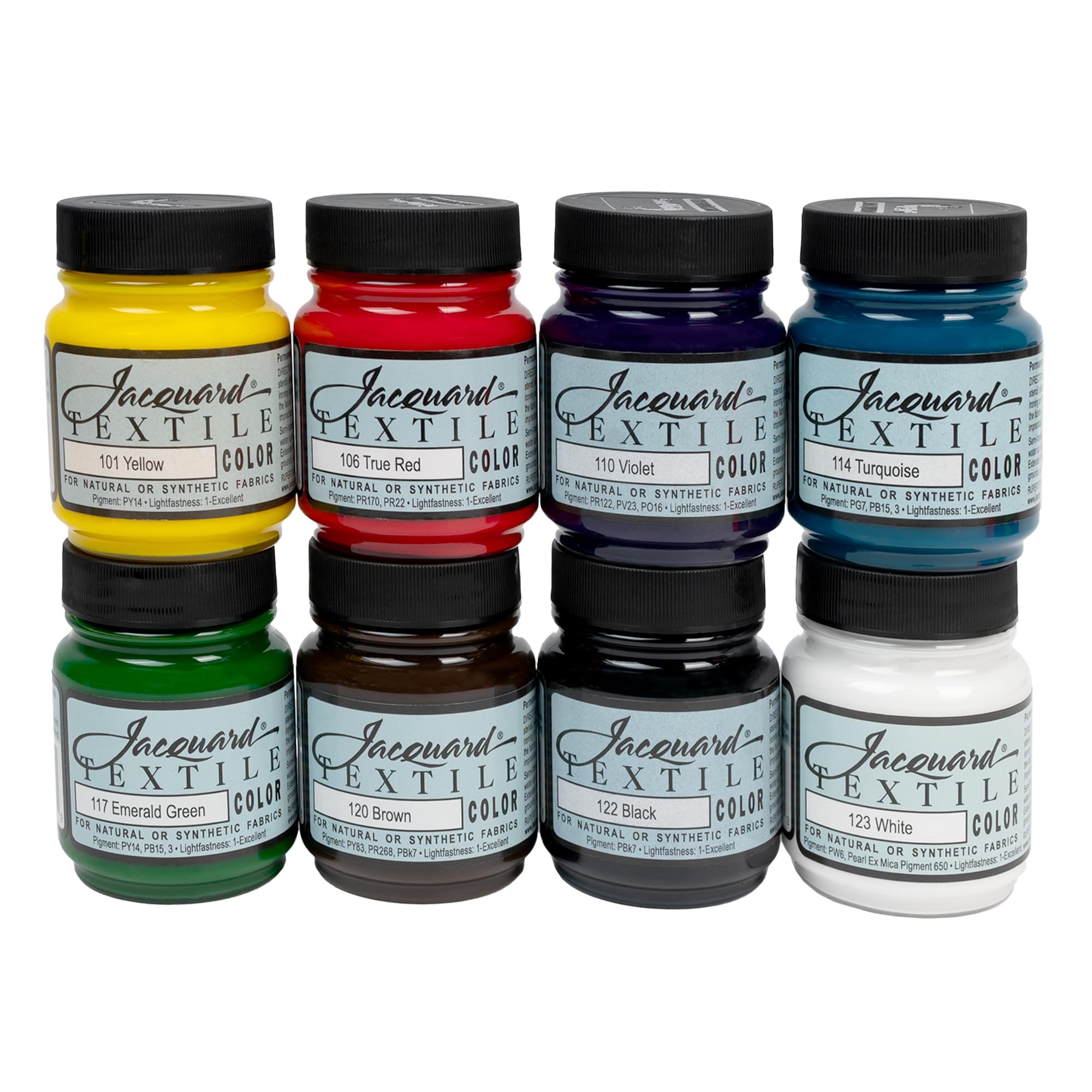 Amazon.com: Jacquard Textile 8 Color Primary Colors Set – Permanent ...