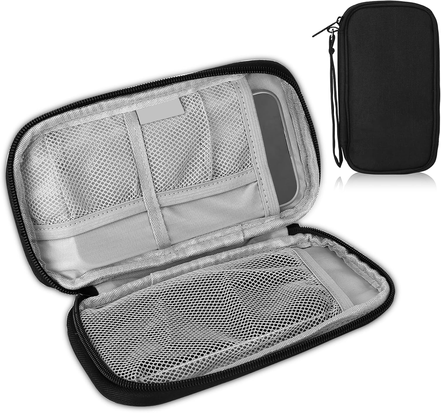 Amazon.com : Travel Cable Organizer Pouch Cord Case Electronic ...