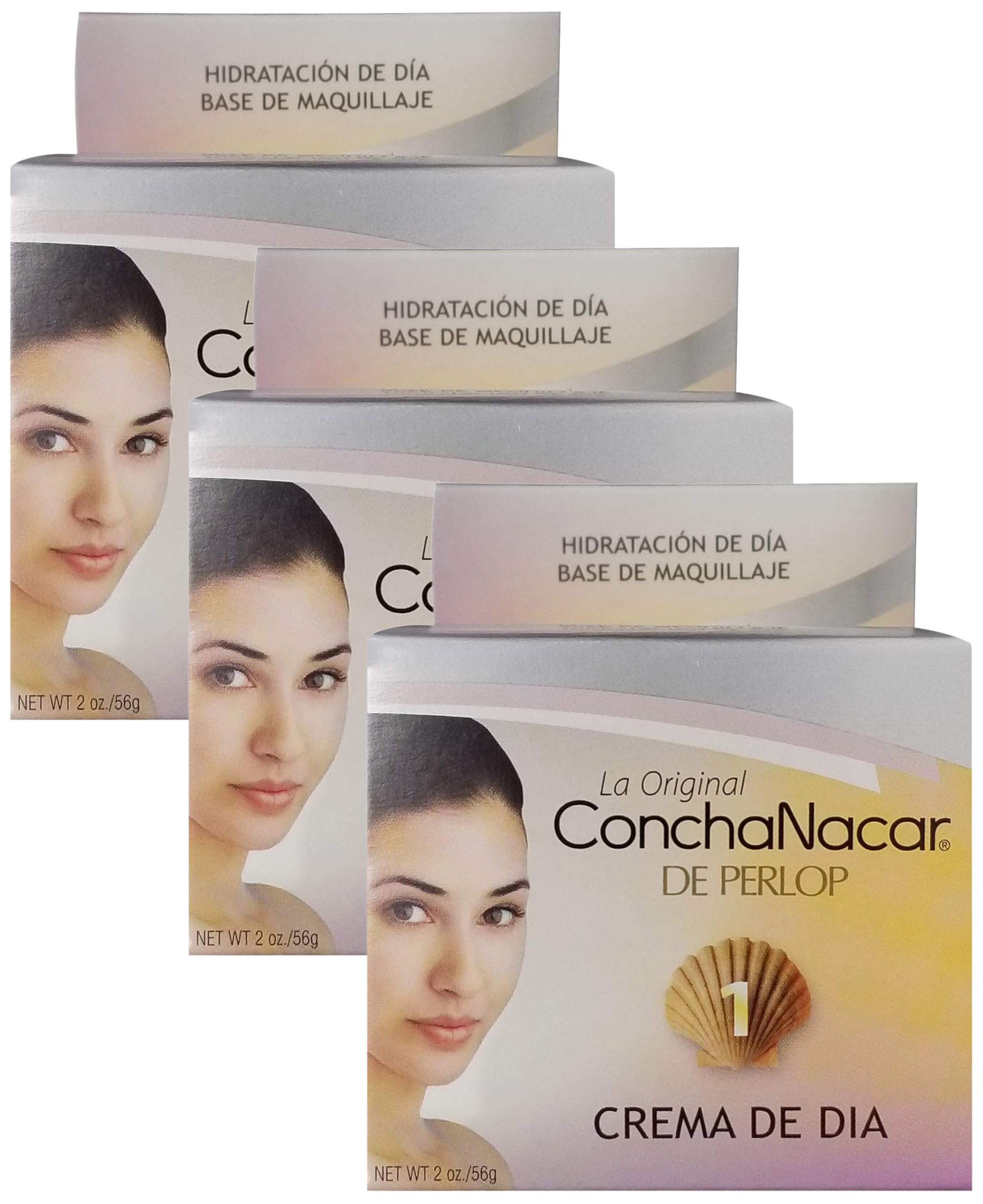 Amazon.com: Concha Nacar Crema De Dia No.1, Day Cream 2 oz, White (Pack ...