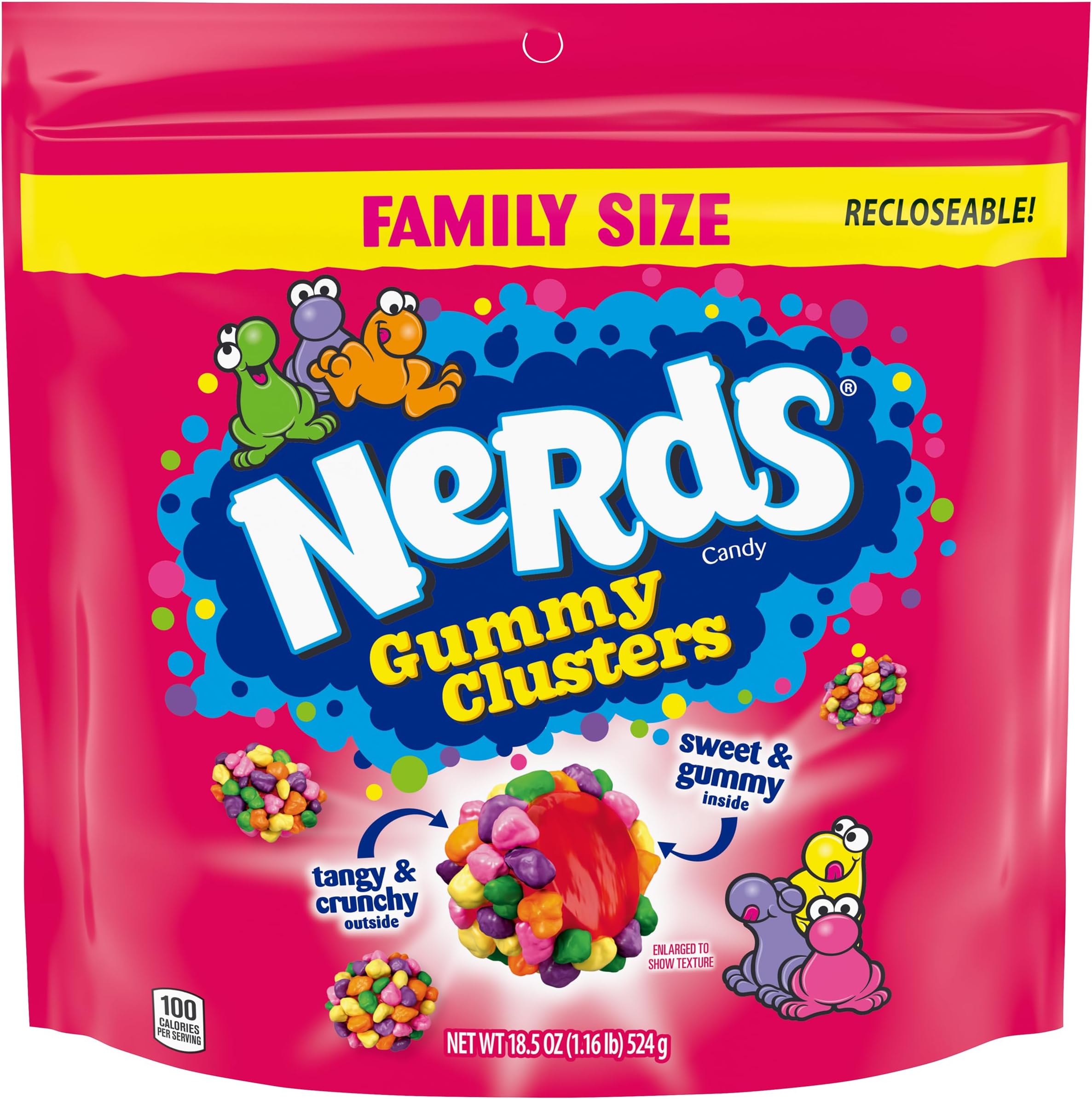 Amazon.com : Nerds Big Chewy Candy, 6 Ounce, Pack of 12 : Grocery ...