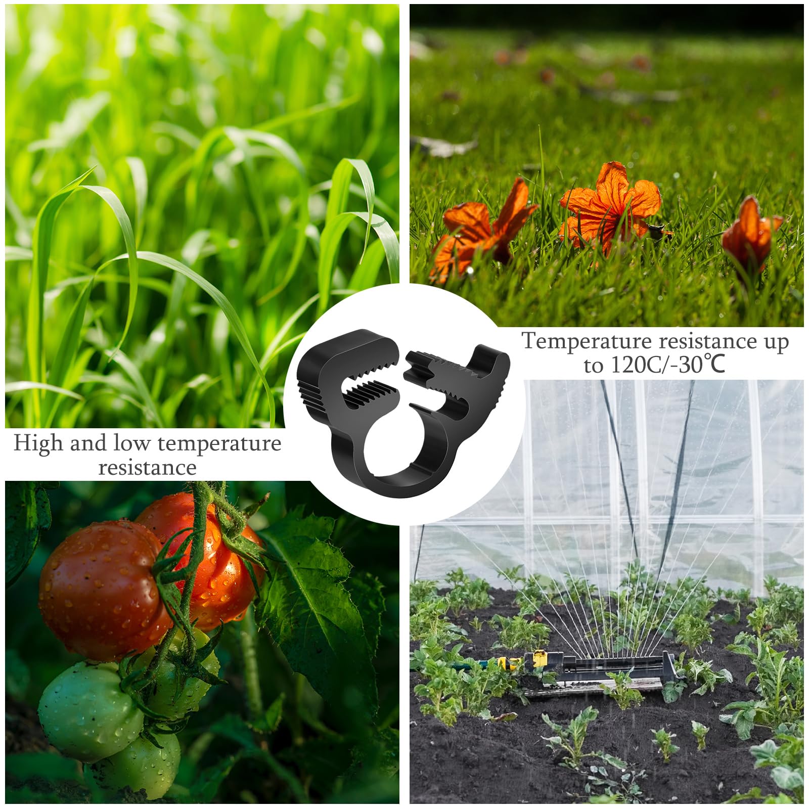 Snapklik.com : DaisyInner 25 Pcs 1/4" Irrigation Hose Clamps Double ...