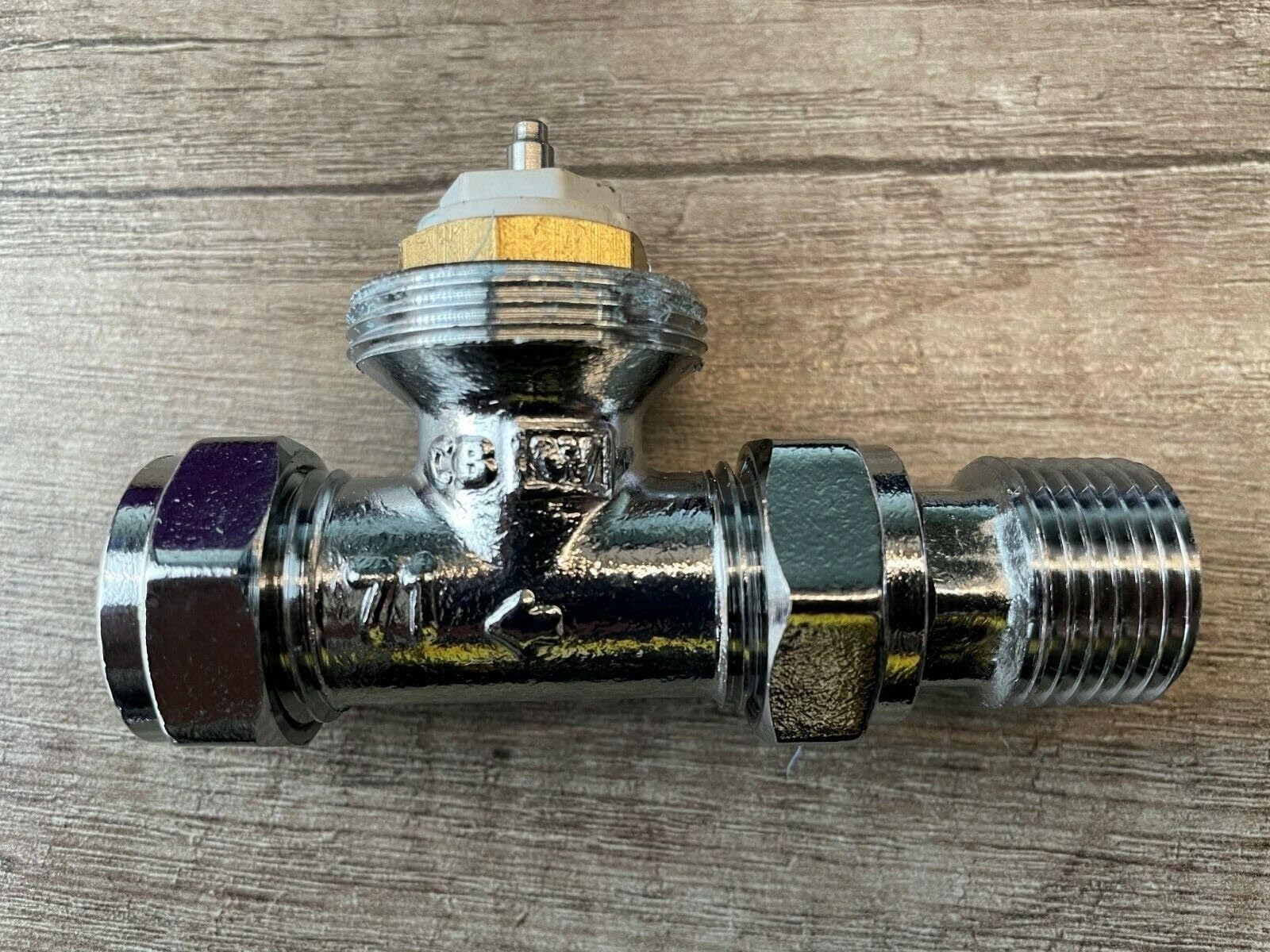 Thermostatic Radiator Valve Straight TRV Body ONLY no Head 15mm S1 TC ...