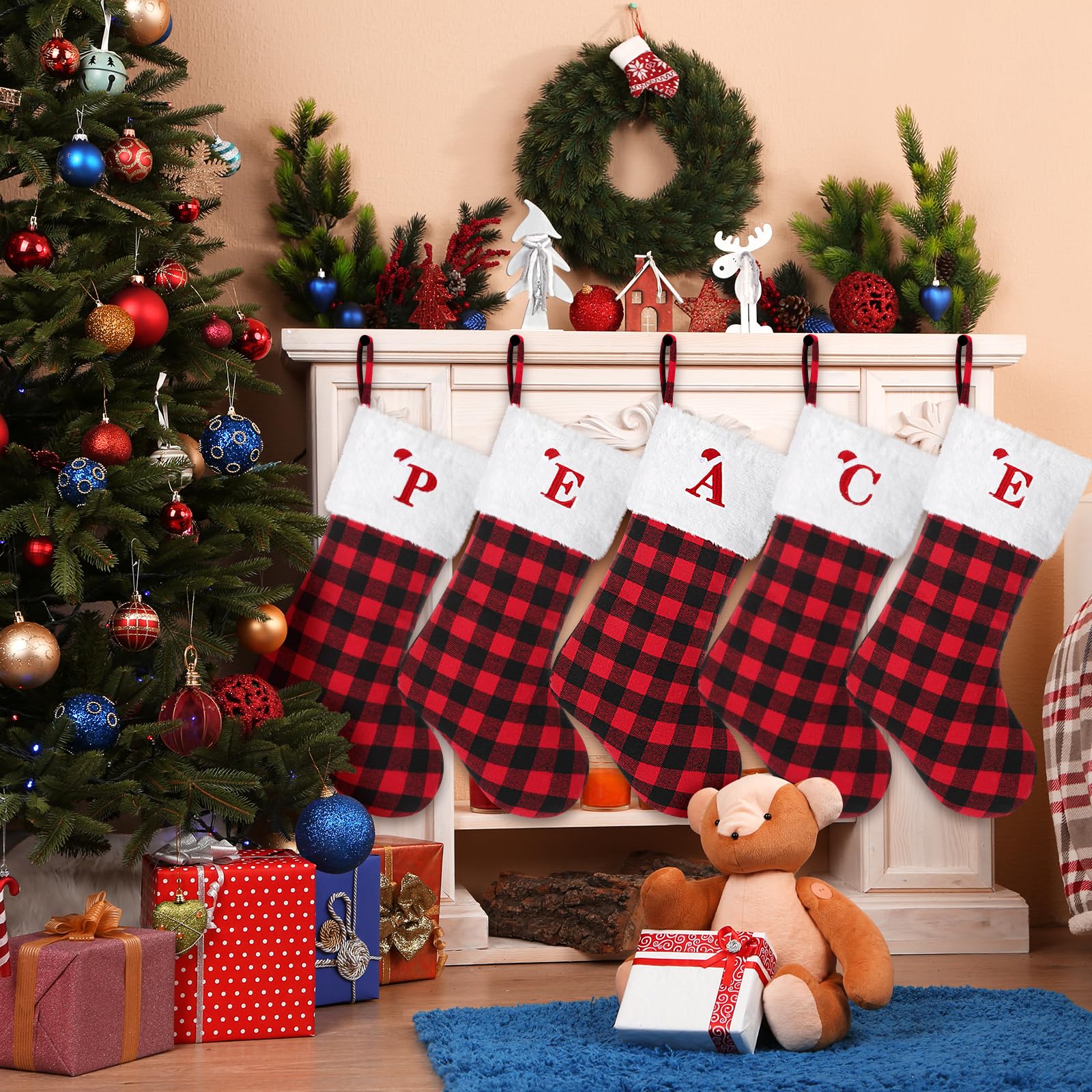 Lettered Christmas Stockings 18 Inches Personalized Letter Christmas