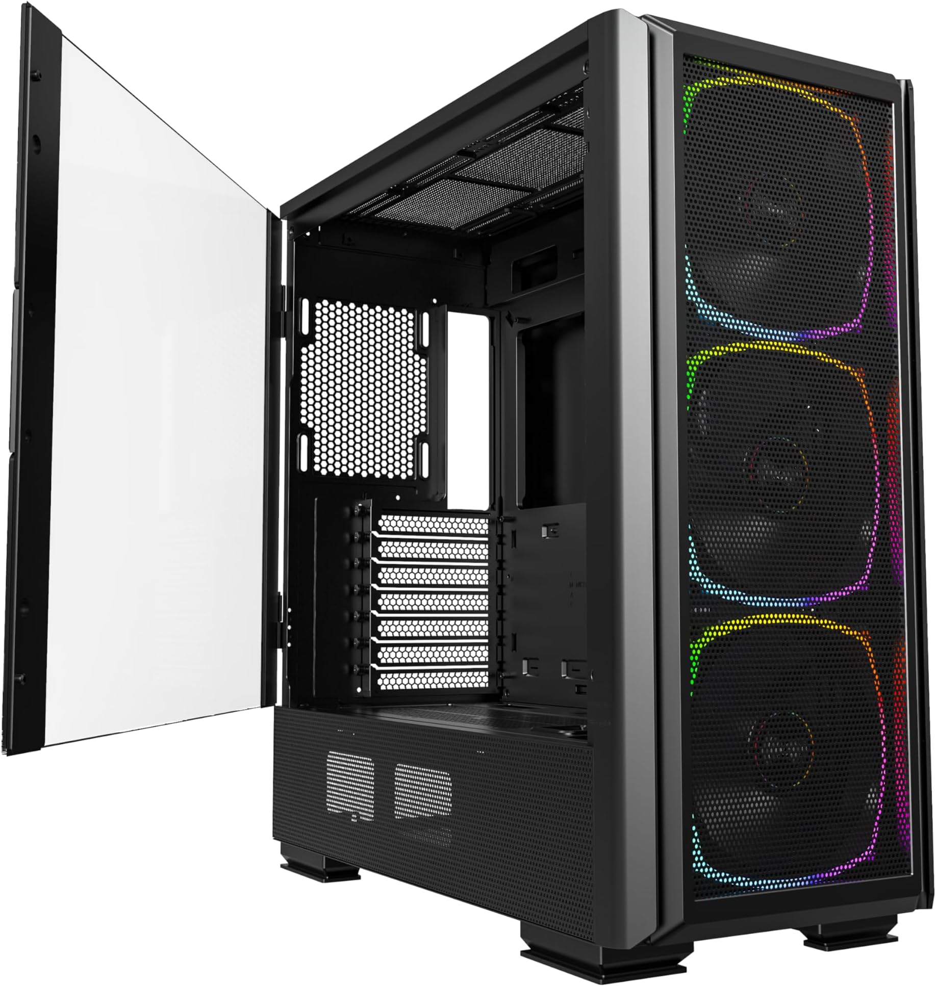 Amazon.com: MONTECH X5- ATX Mid-Tower Gaming PC Case, High Airflow, 3X ...