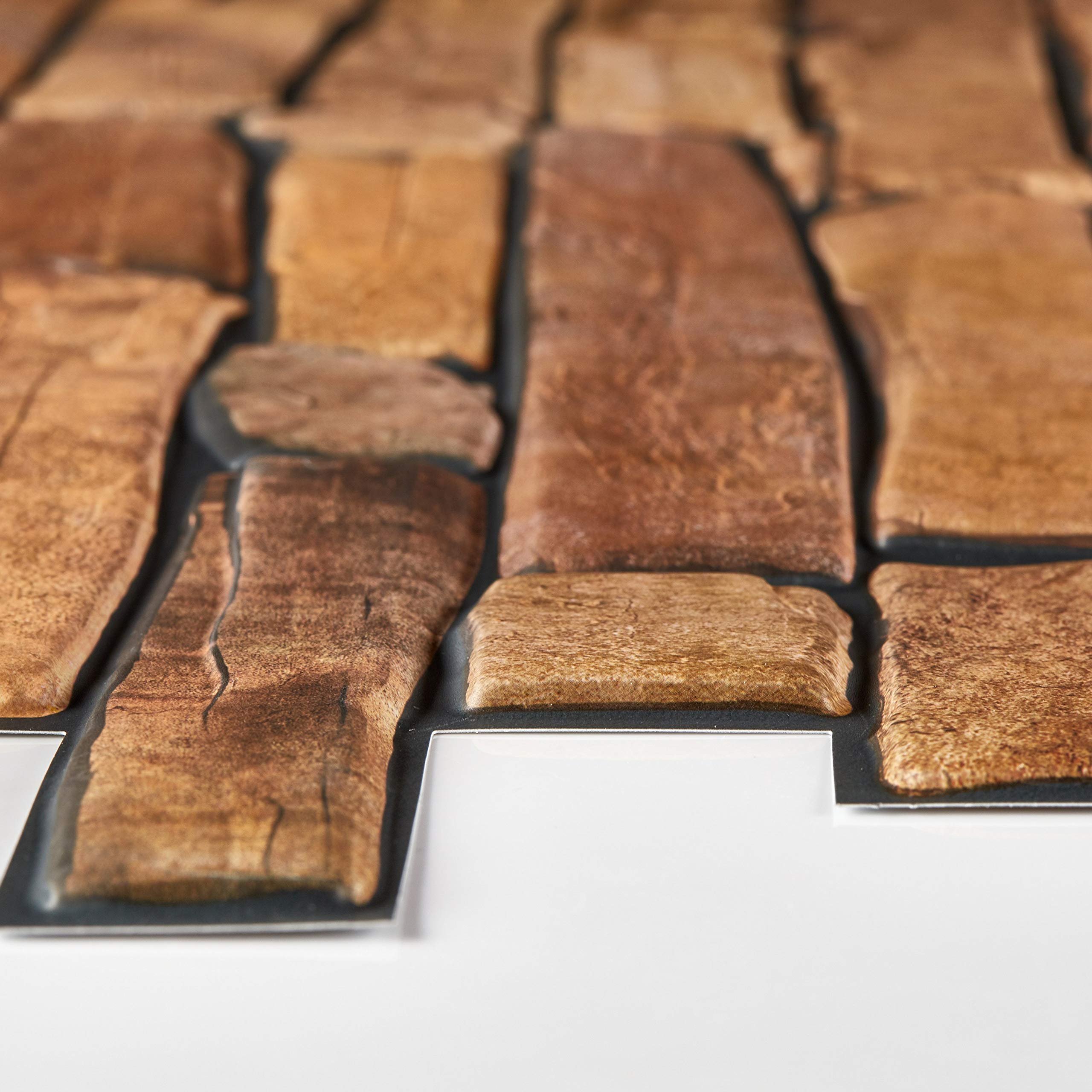 Buy Stone Slate Effect Wall Panelling - Set of 4 Panels 1.93 m² | 20.74 ...