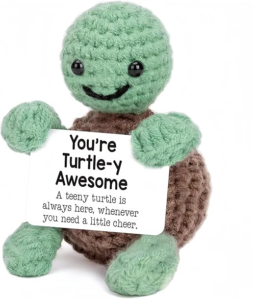 Amazon.com: Positive Crochet Animals,Emotional Support Crochet, Sea ...