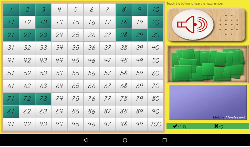 Hundred Board Patterns - Montessori Math Counting Activities for Kids ...