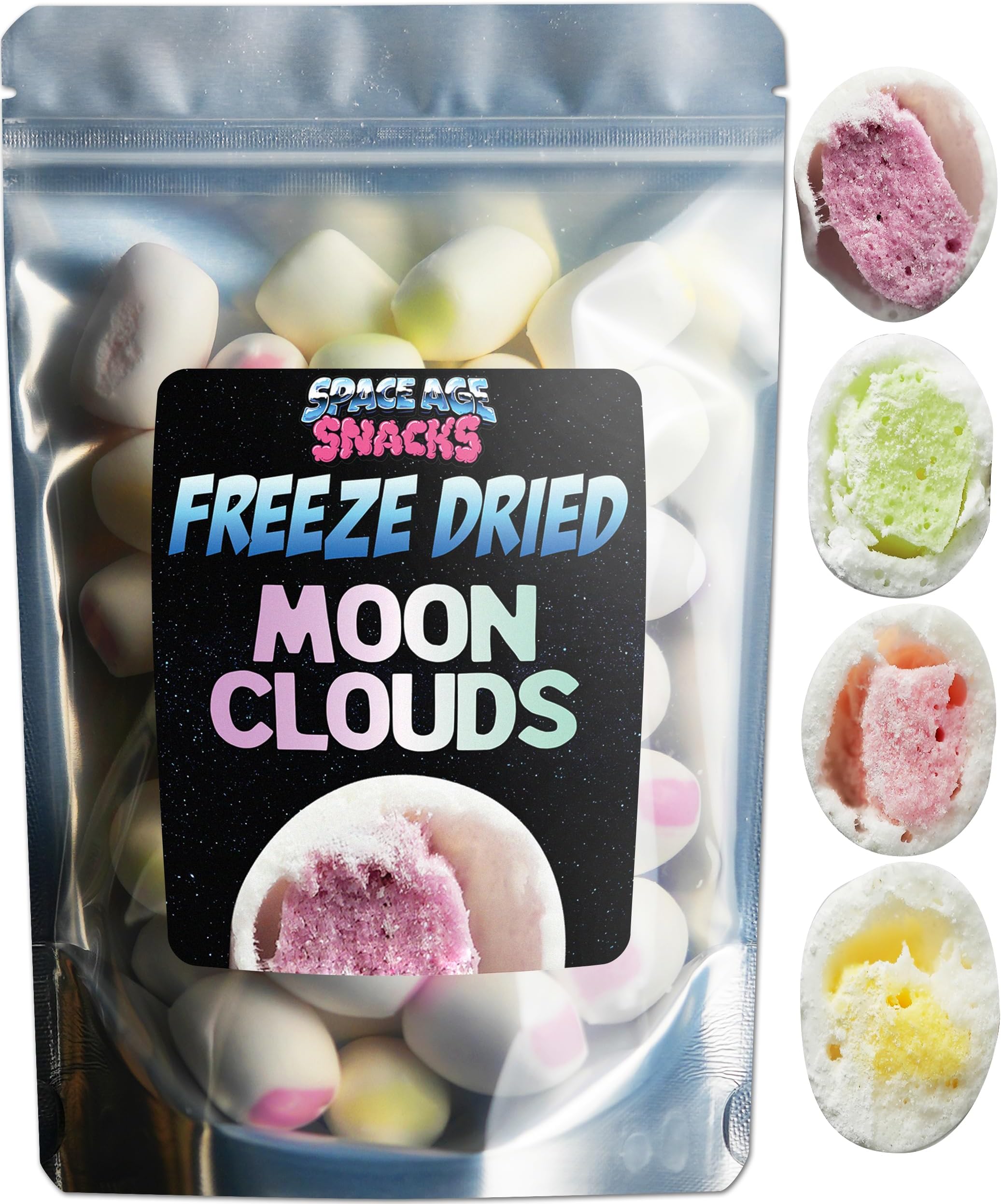 Amazon.com : Premium Freeze Dried Candy - Moon Clouds Freeze Dried ...