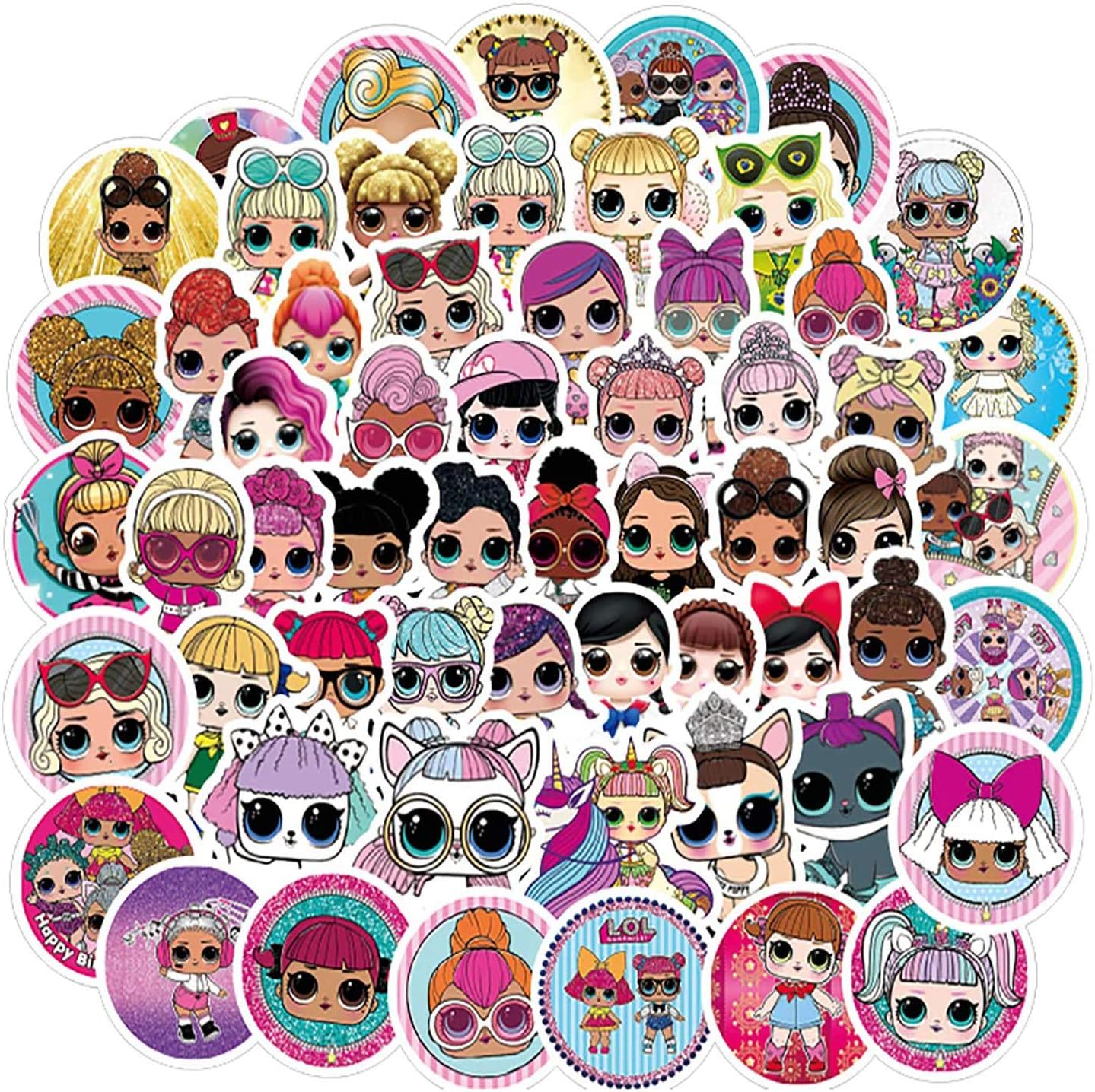 Amazon.com: 100pcs LOL Stickers, Vinyl Waterproof Stickers, for Laptop ...