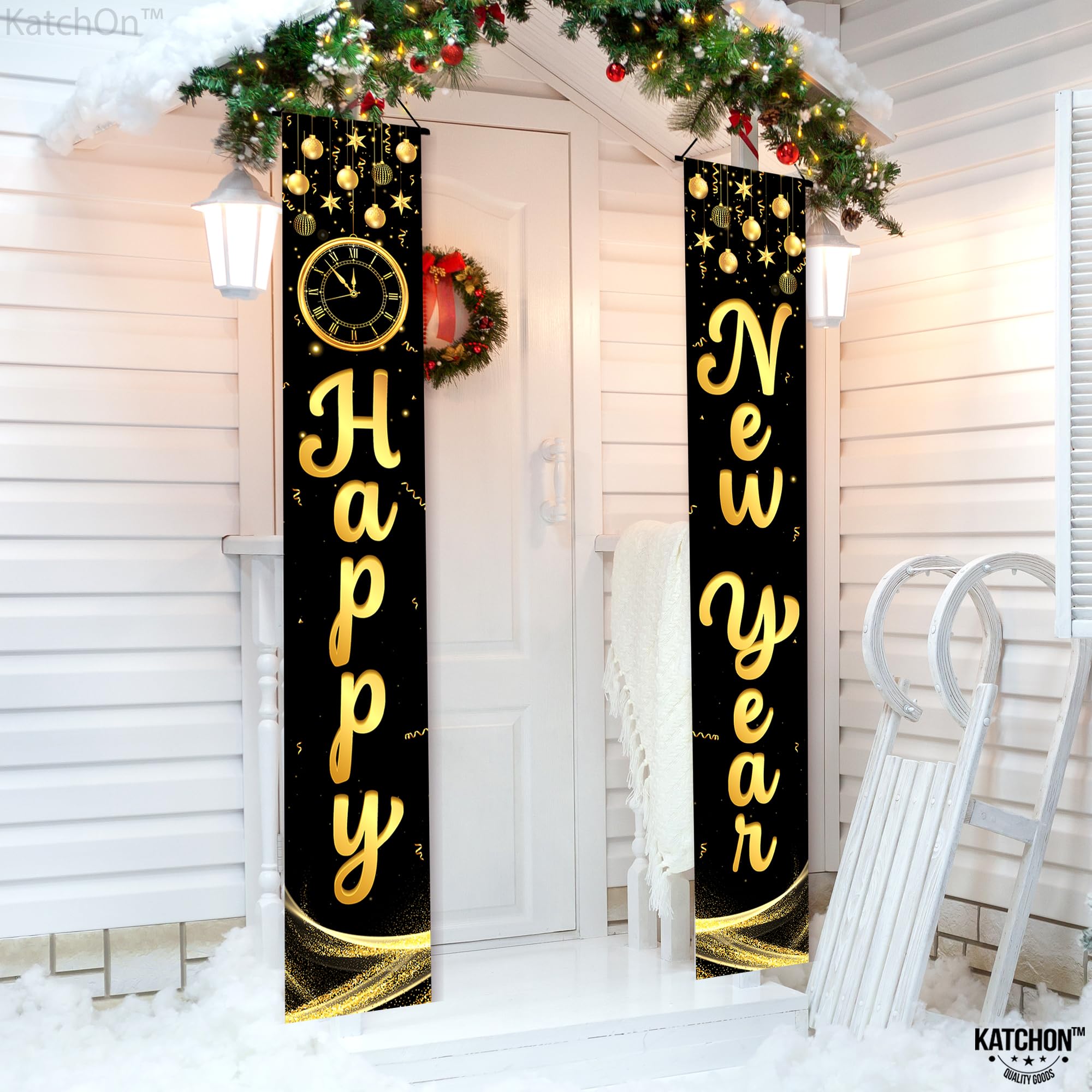 Snapklik.com : Happy New Year Door Banner - 72x12 Inch, Happy New Year ...