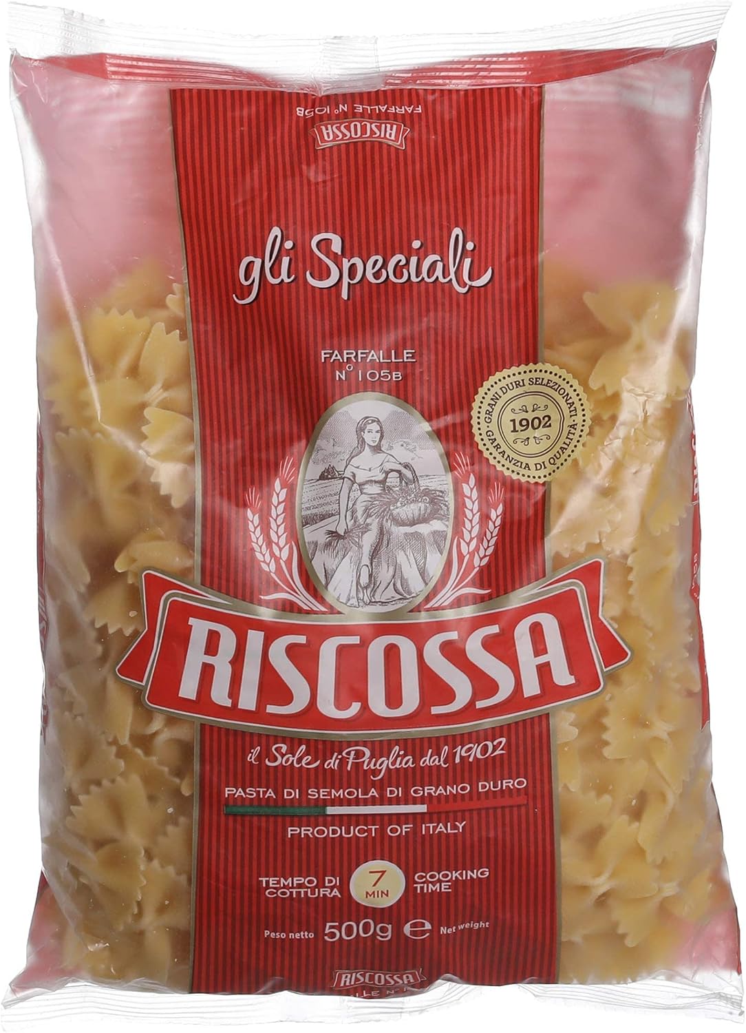 Riscossa Italian Farfalle Pasta - 500 gm: Buy Online at Best Price in ...