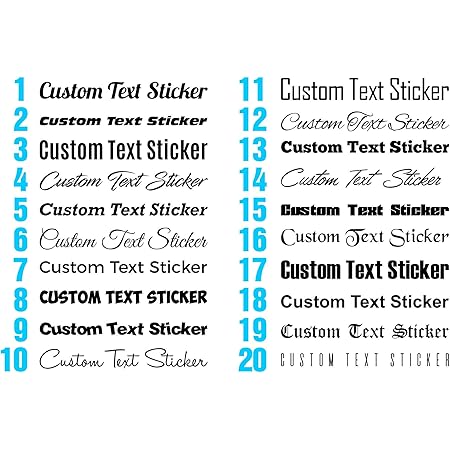 Car Stickers and Decals Personalised Vinyl Stickers Custom Car Decals ...