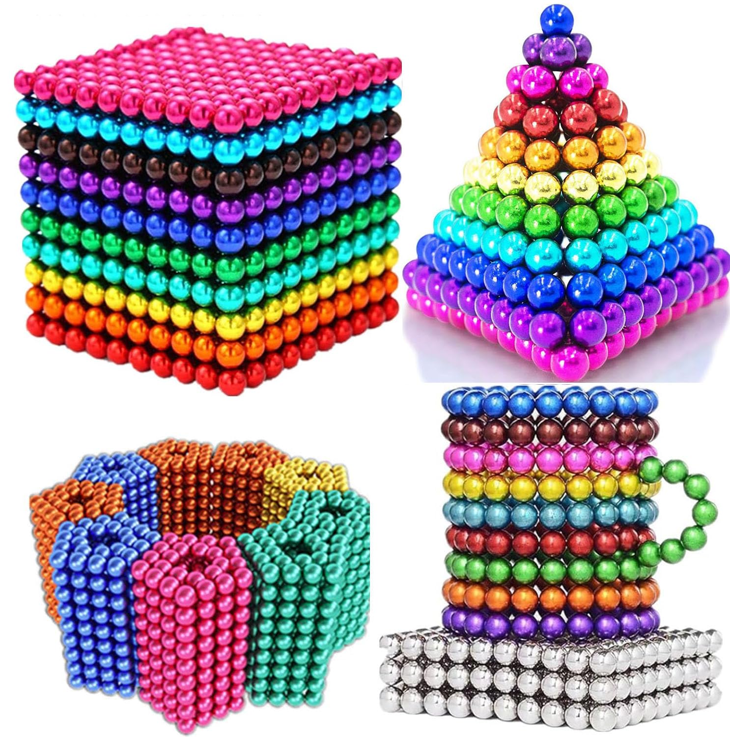 Amazon.com: Magnetic-Balls (1001pcs) Magnet Creative 3D Fidget Building ...