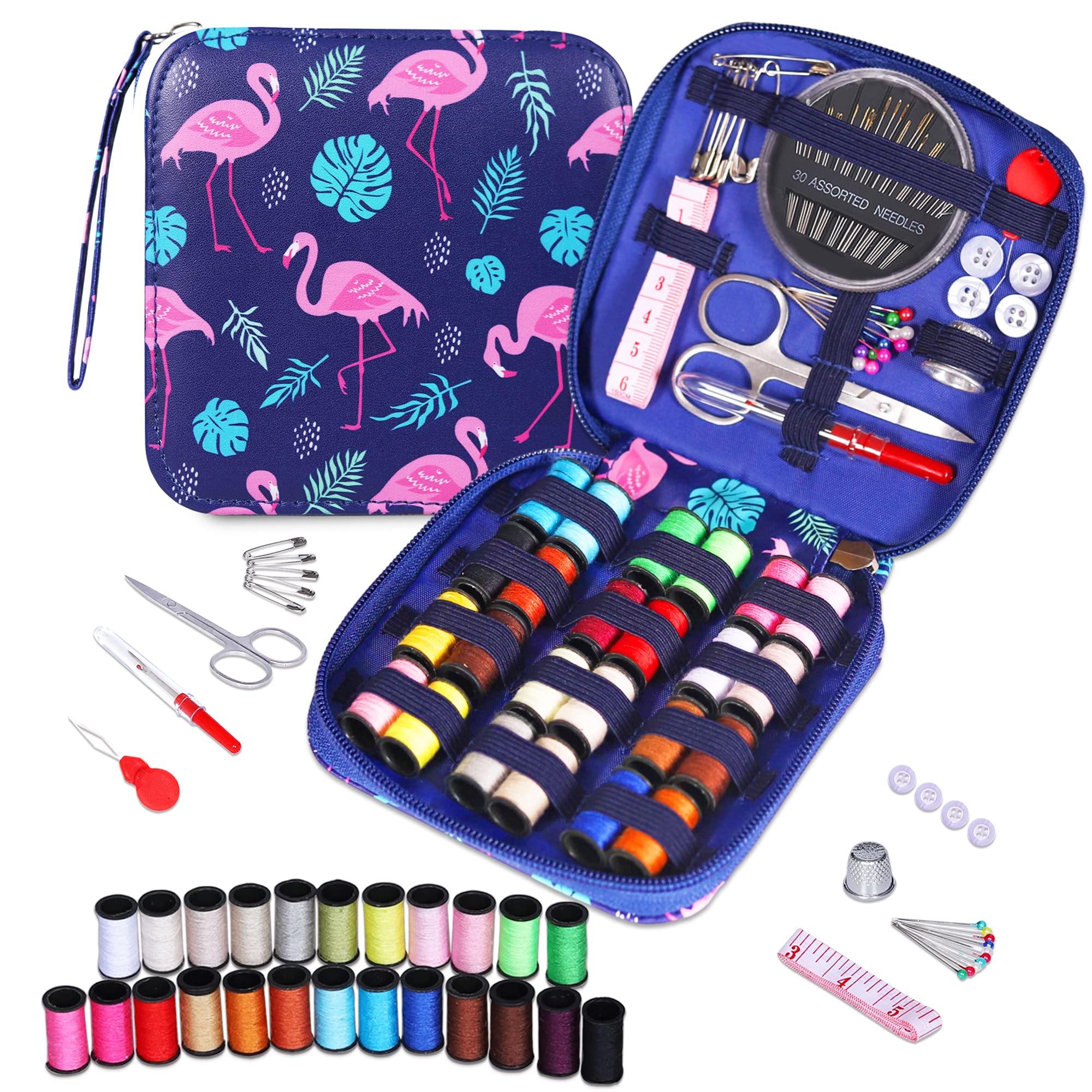 AUERVO Mini Sewing Kits, Needle and Thread Kit with Basic Sewing ...