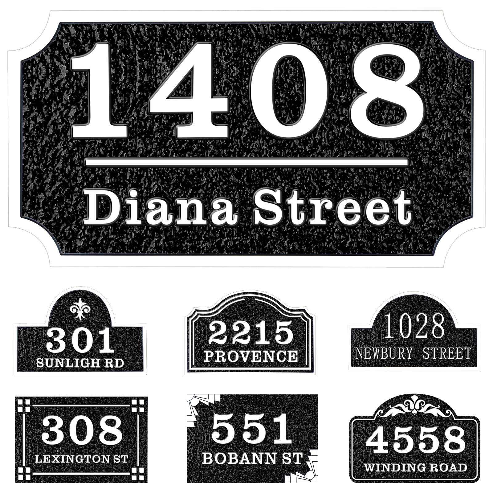 Snapklik.com : COQOFA Personalized Cast House Address Plaque Custom ...