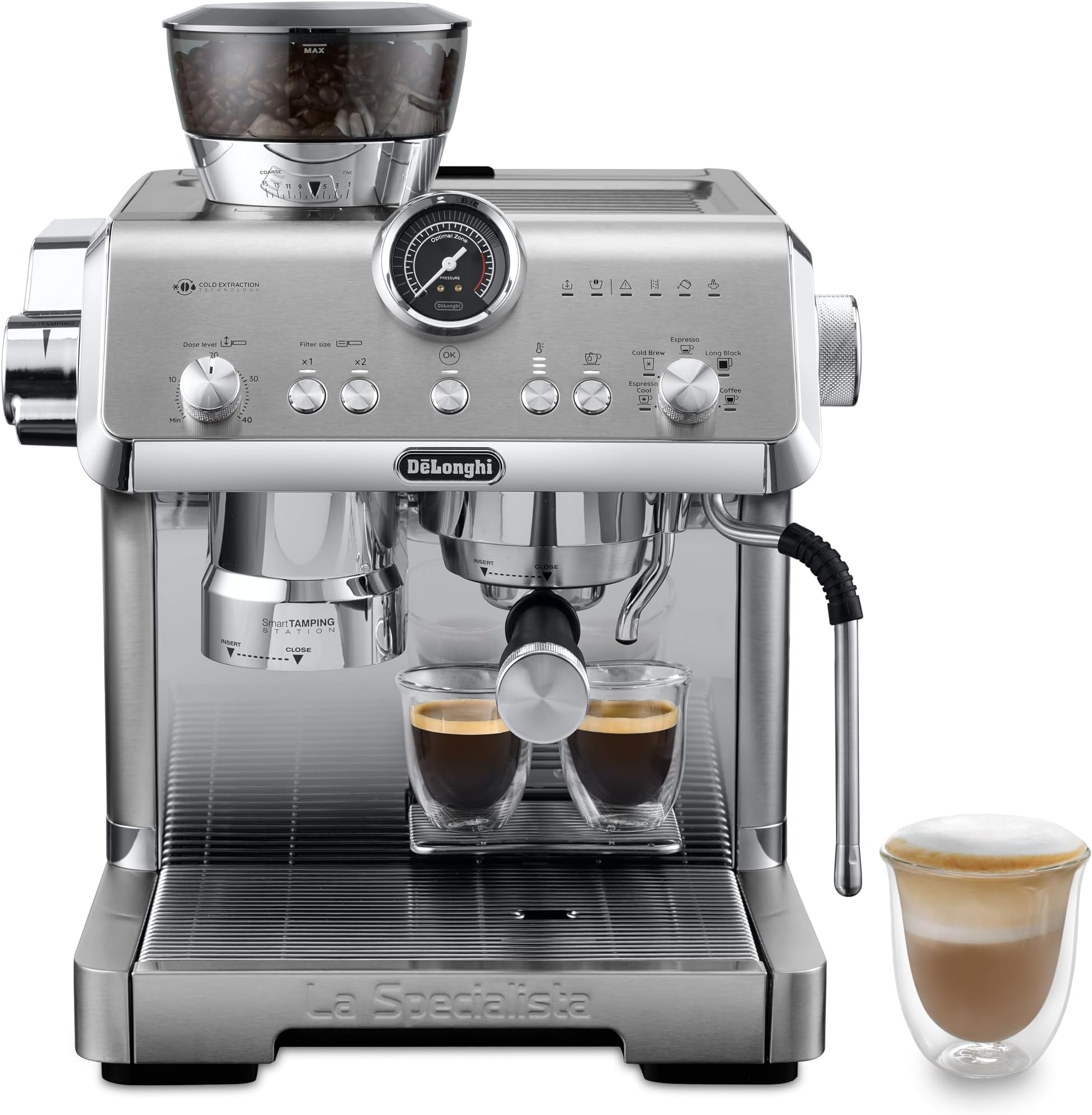 De'Longhi La Specialista Touch EC9455.M, Espresso Coffee Machine with Coffee Grinder, Cold Brew ...