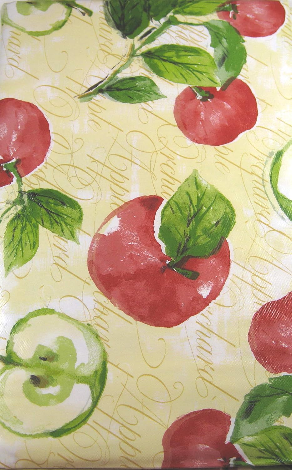 Amazon.com: Elrene Home Fashions Apple Orchard Flannel Back Vinyl ...