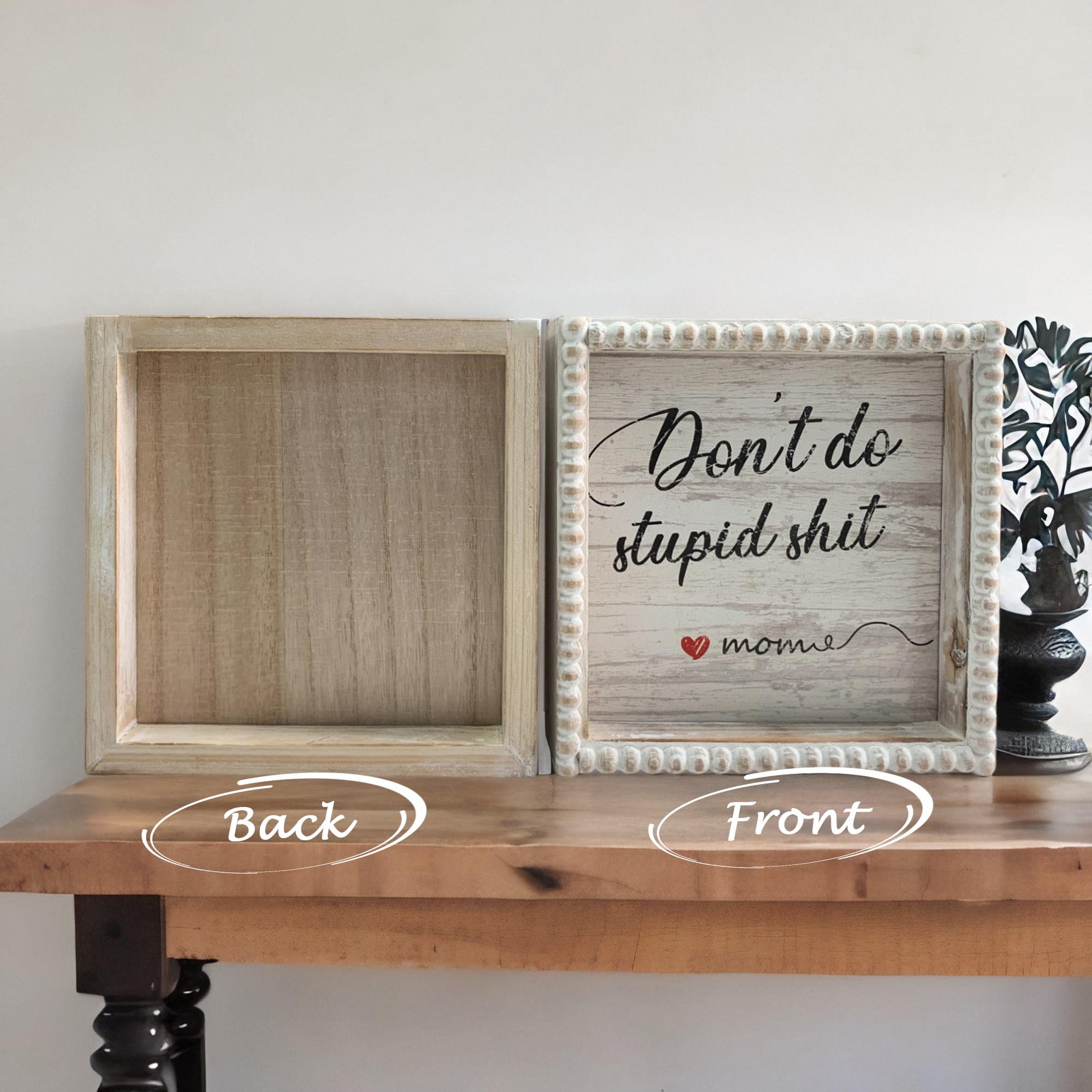 Snapklik.com : Boho Farmhouse Wooden Framed Bathroom Decor Signs, Funny ...