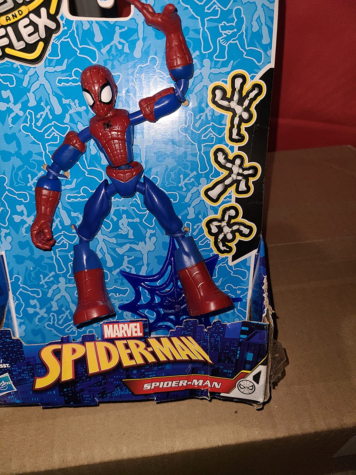 Amazon.com: Spider-Man Marvel Bend and Flex Action Figure, 6-inch ...