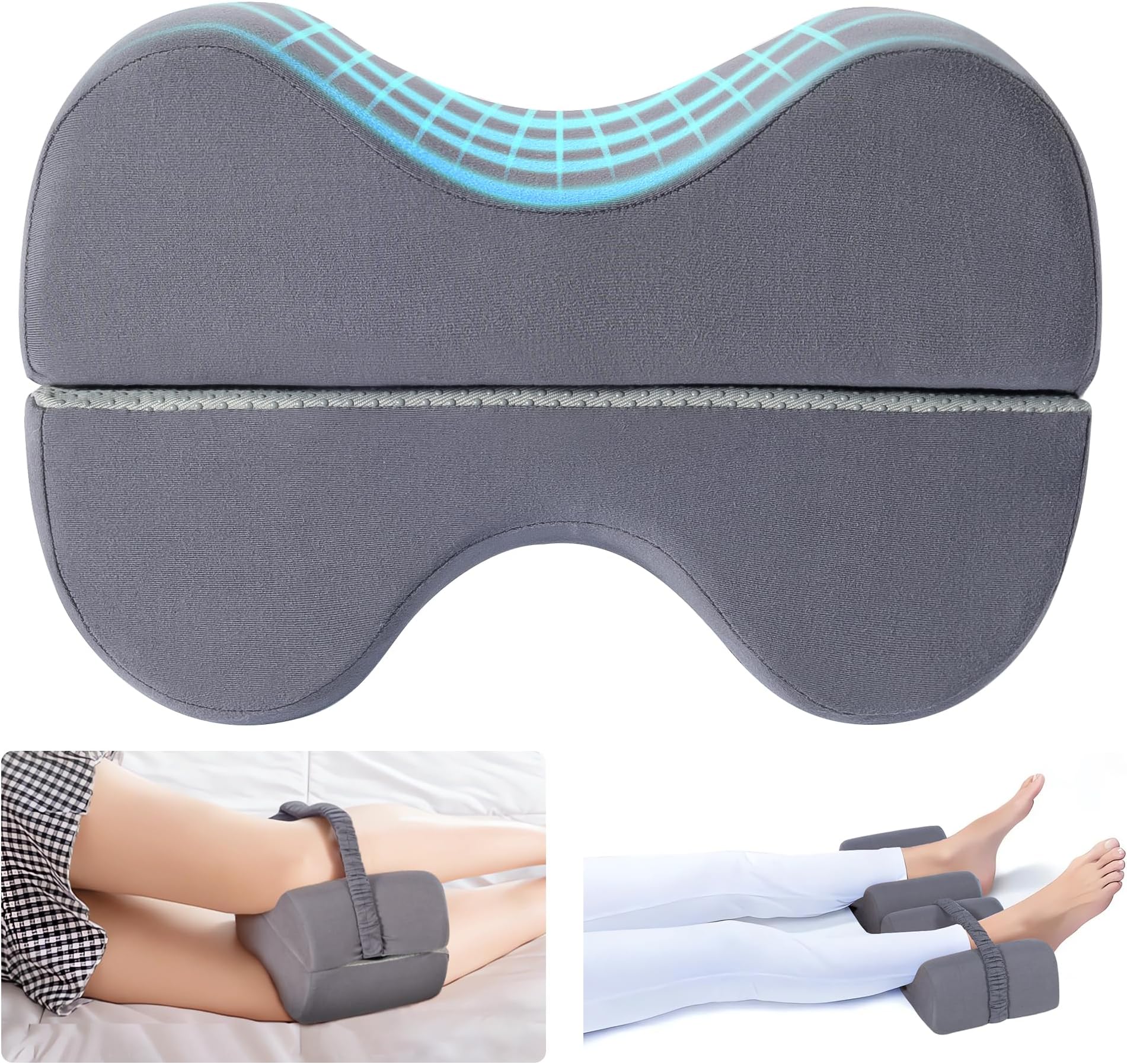 Amazon.com: Tevanas knee pillow for side sleepers – 50D High density ...