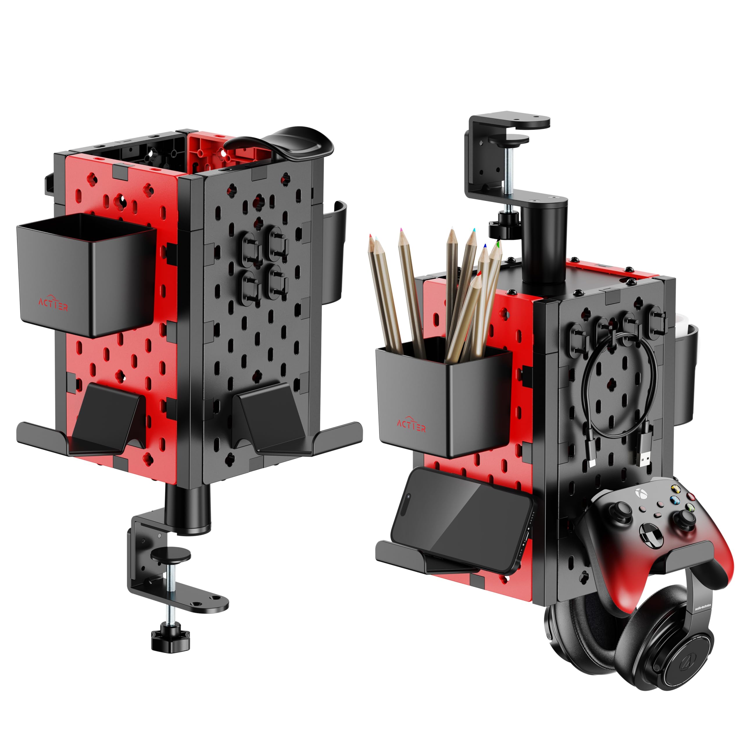 Amazon.com: Clamp On Desk Accessories | Desk Mount Pegboard Desk ...