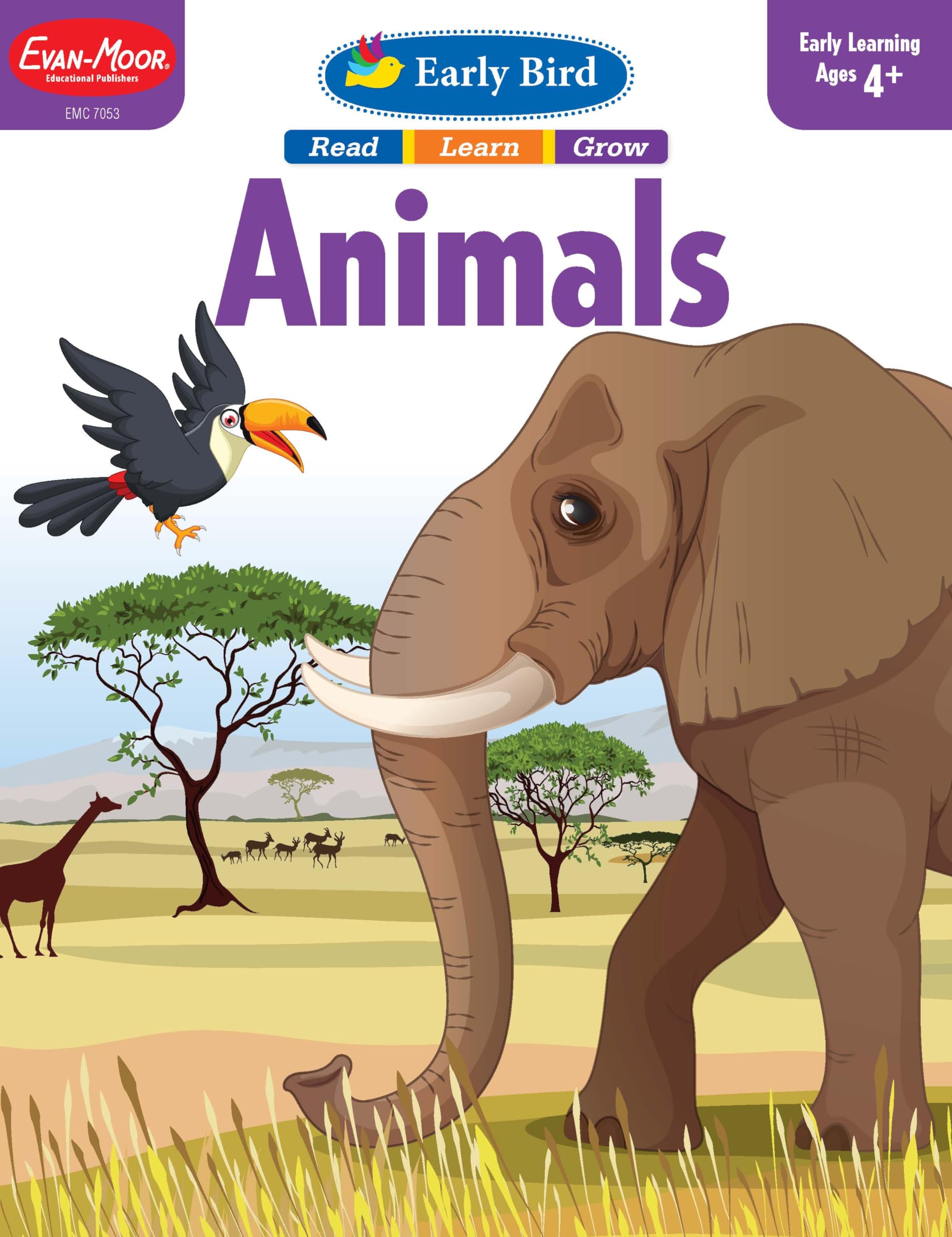 Early Bird: Animals, Age 4 - 5 Workbook: Evan Moor: 9781629383392 ...
