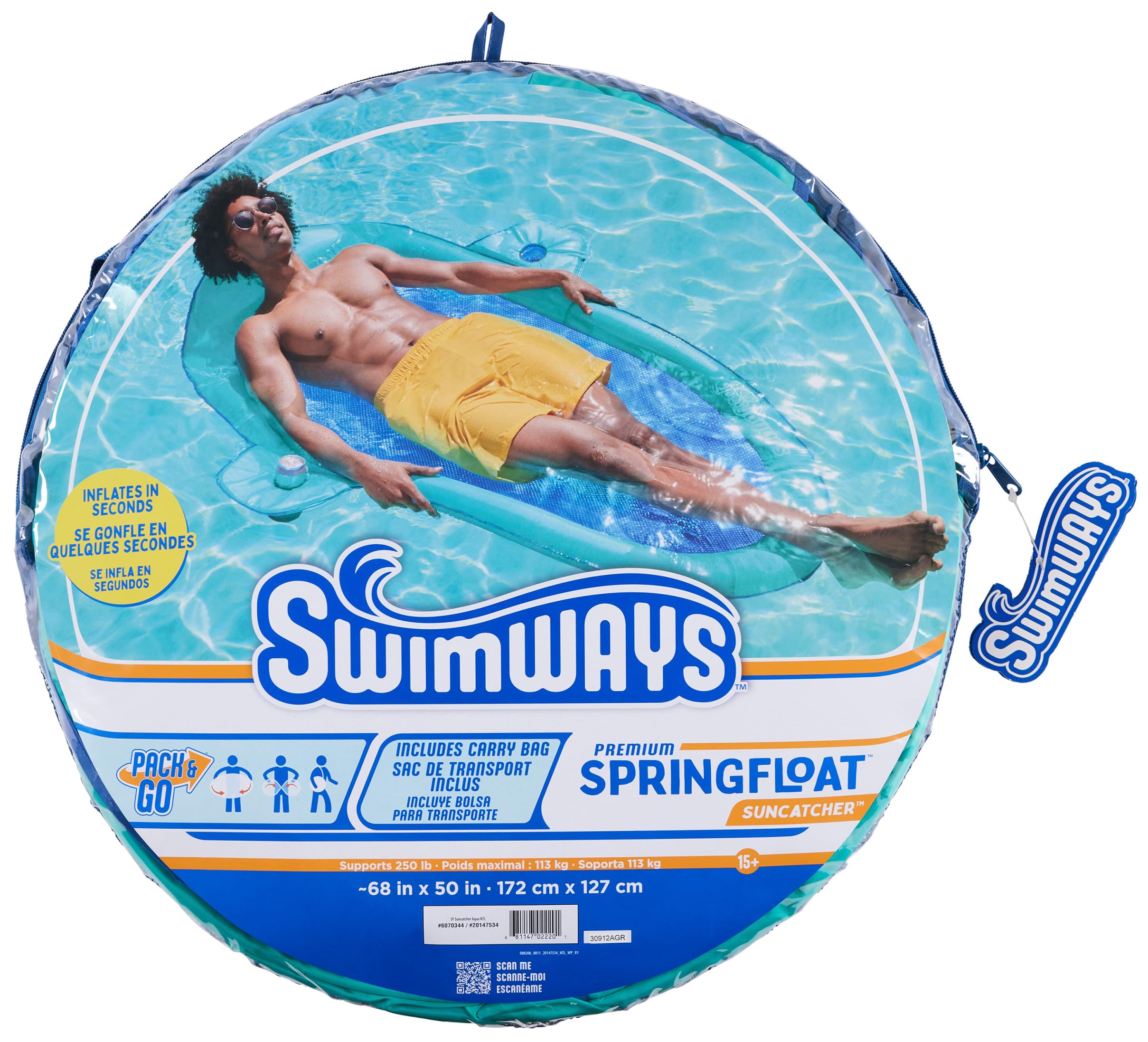 Snapklik.com : SwimWays Spring Float Premium Suncatcher Pool Lounger ...