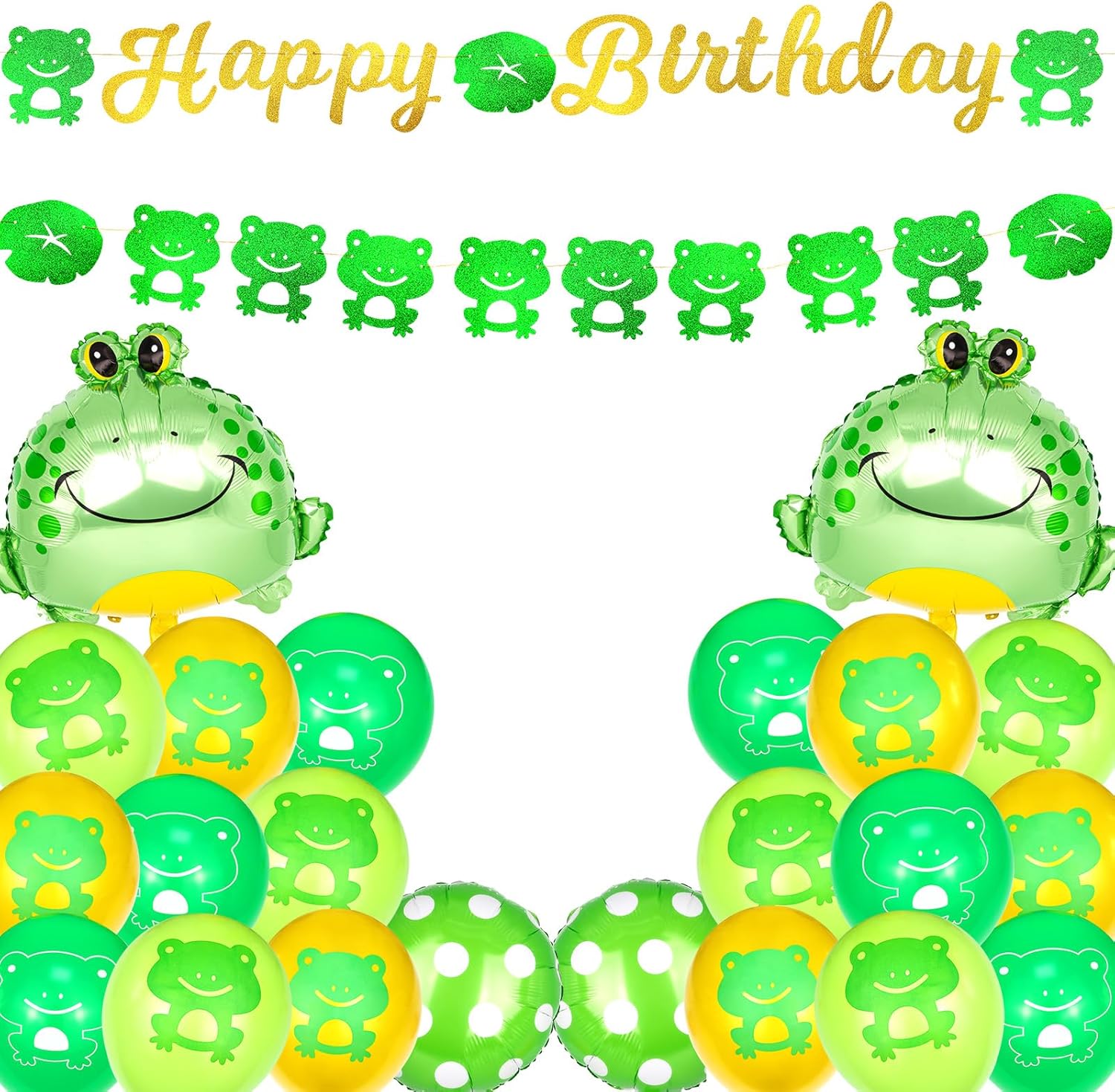 Amazon.com: Gold Frog Birthday Party Decorations Princess and Frog ...