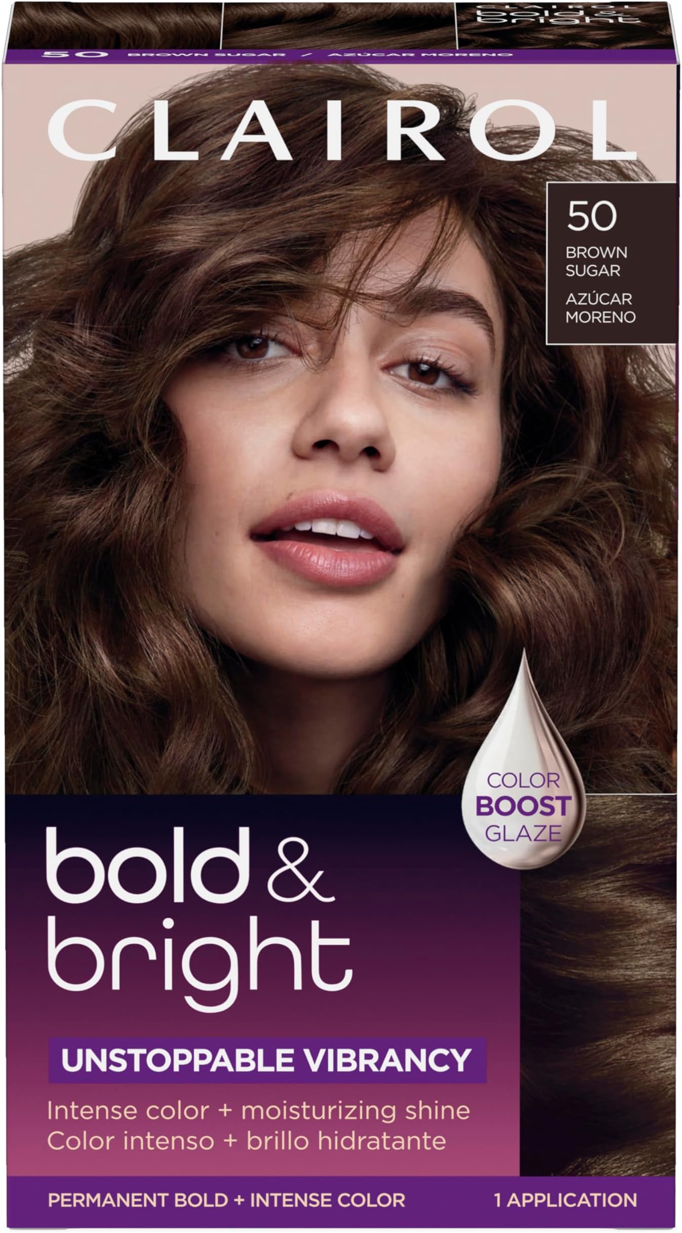 Amazon.com : Clairol Bold & Bright Permanent Hair Dye, 50 Brown Sugar ...