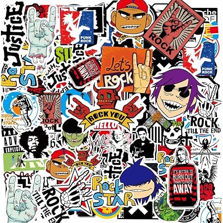 63Pcs Emo Stickers Pack, Depressed Decadent Mood Aesthetic Waterproof ...